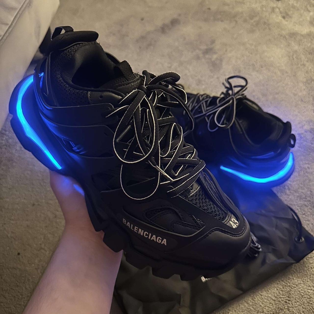 Black LED Track Runners Brand new never worn, comes... - Depop