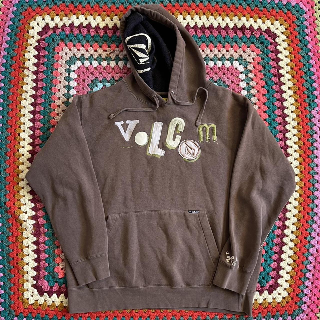Volcom Men's Brown Hoodie | Depop