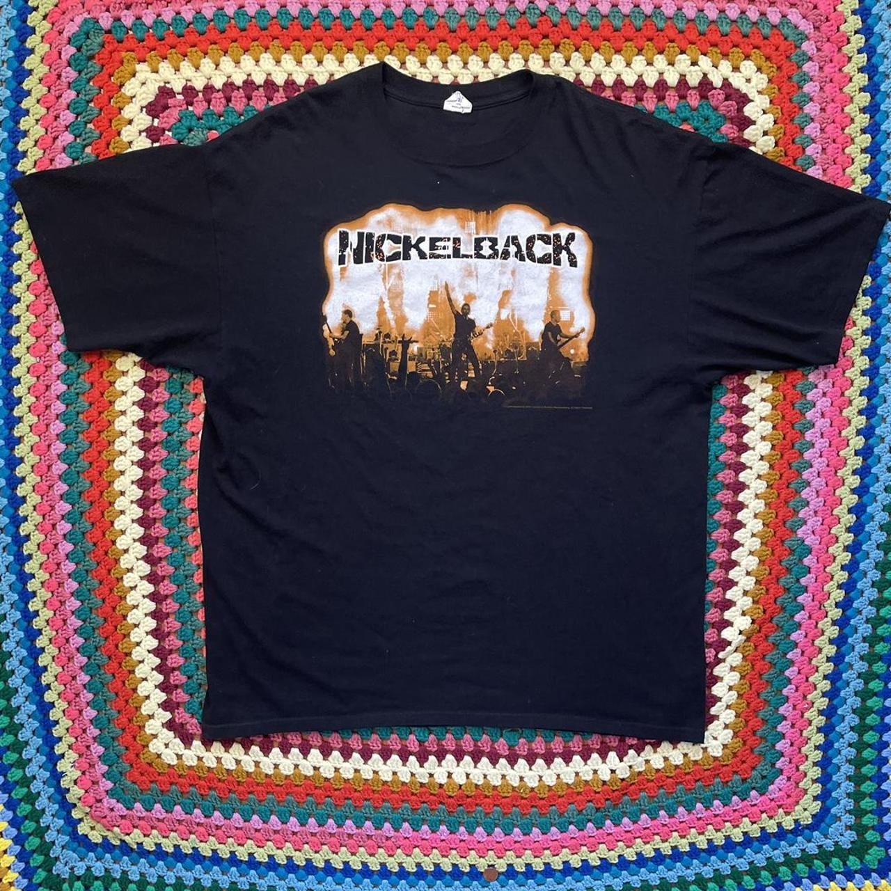 Nickelback Concert Tour T Shirt 2XL Black 2009 Anvil... - Depop