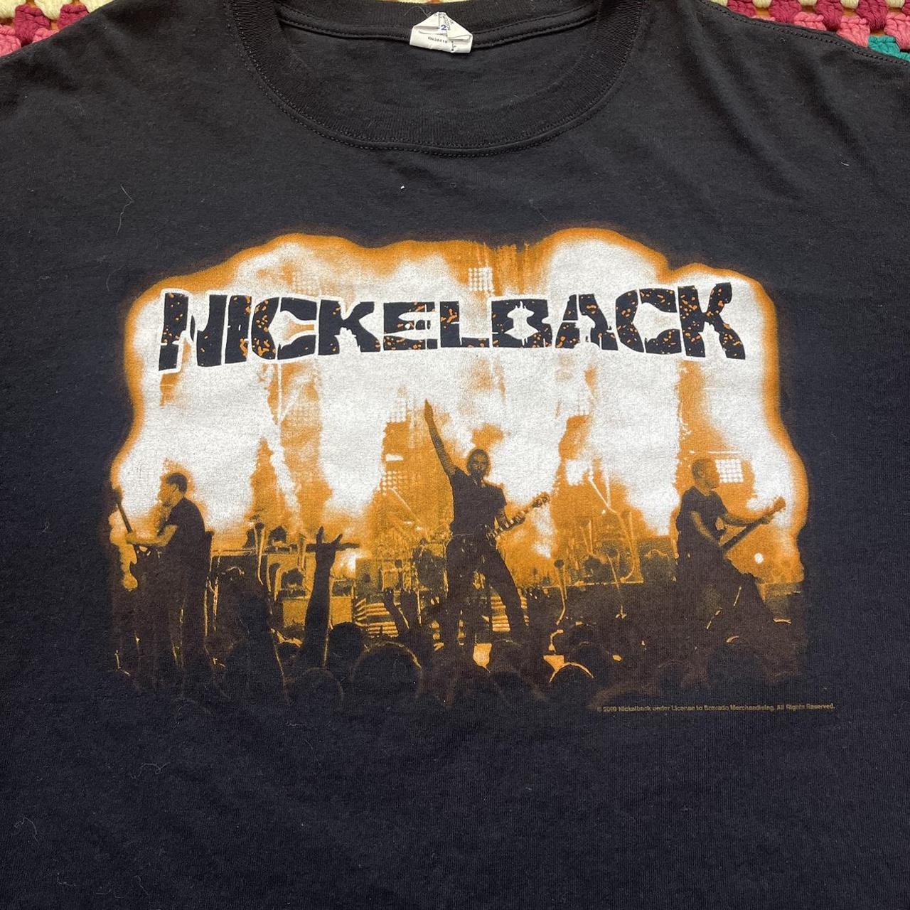 Nickelback Concert Tour T Shirt 2XL Black 2009 Anvil... - Depop