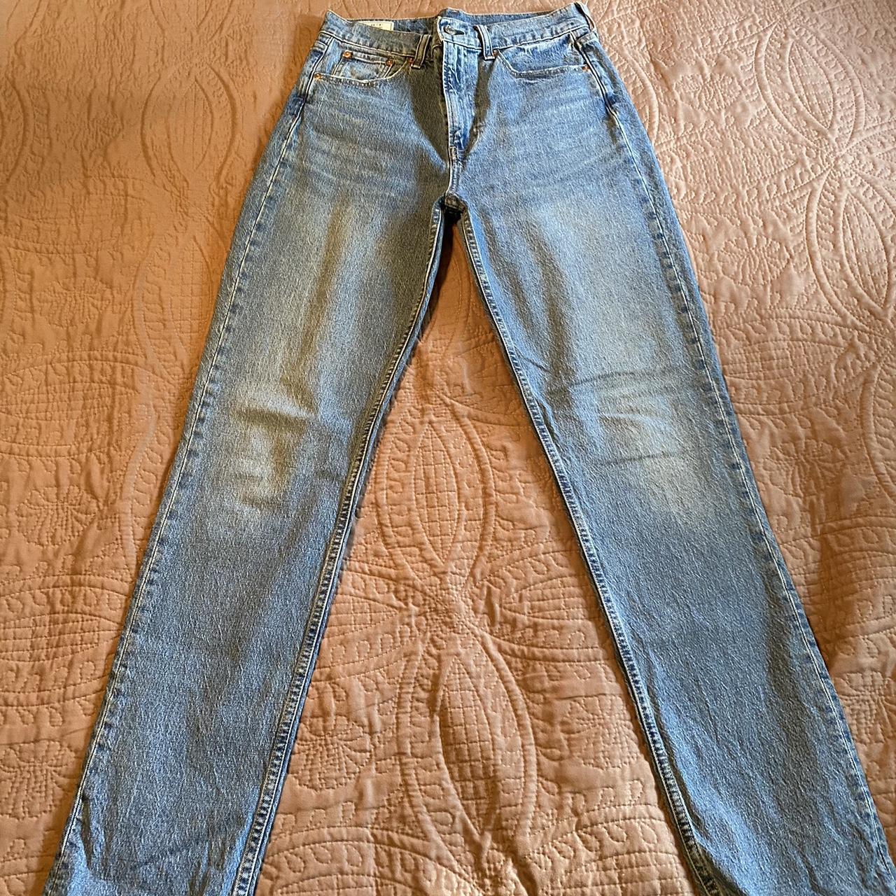 Sky high Gap jeans Flattering straight-leg fit,... - Depop