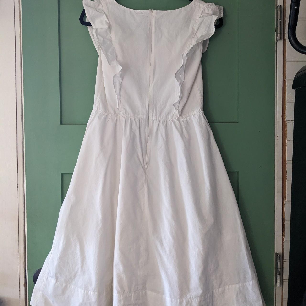 Vintage spring dress with floral embroidery. In... - Depop