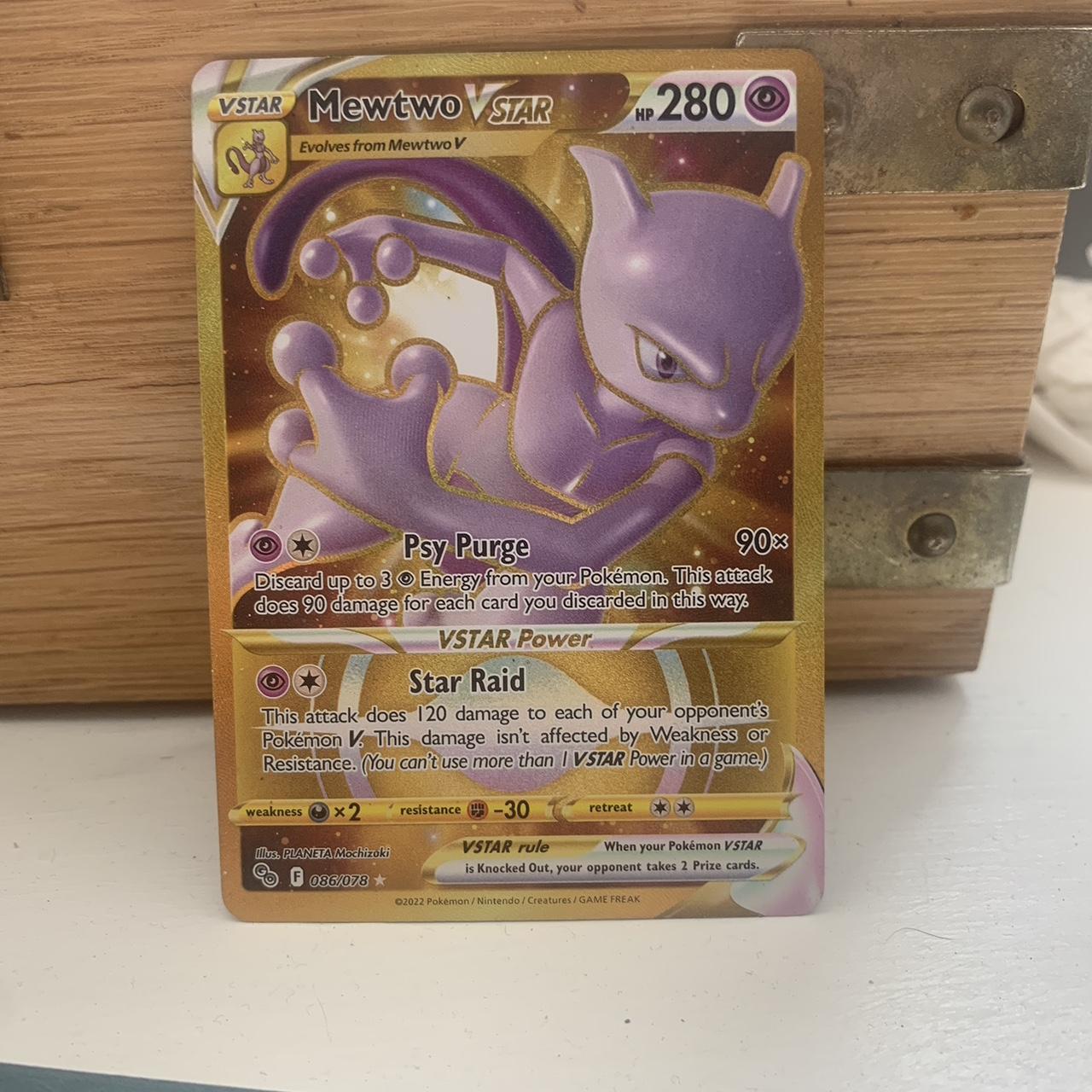 Mewtwo vstar gold Going for 82 on Amazon Pu for... - Depop