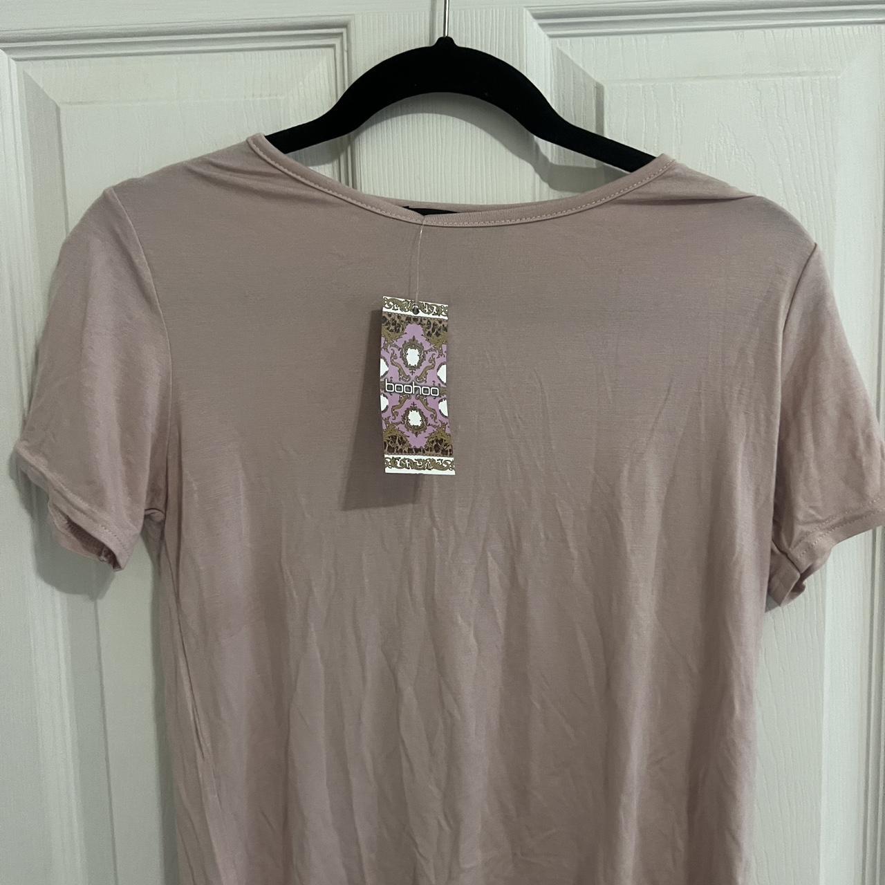 blush pink boohoo shirt new with tags size 8 - Depop