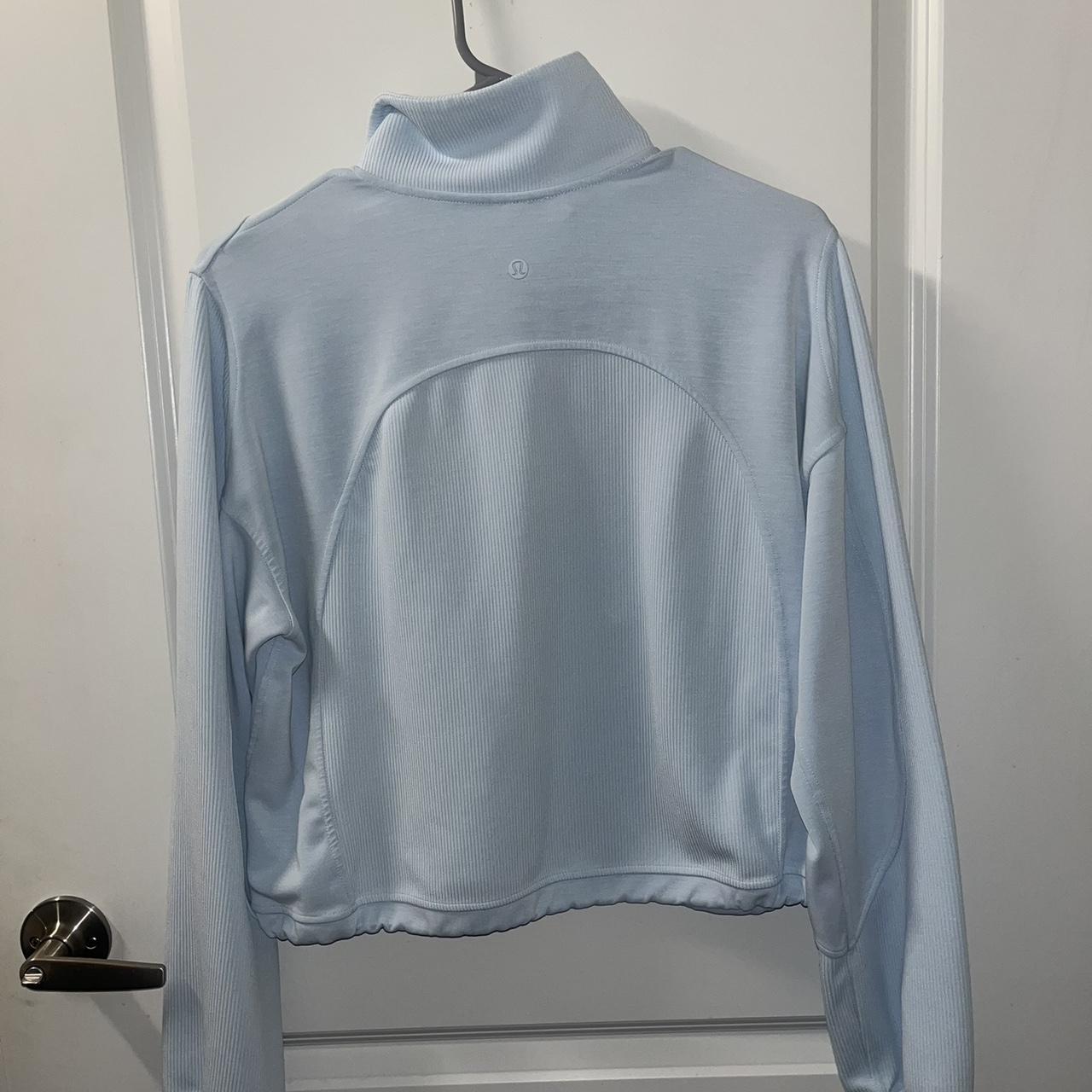 Lululemon powder blue softstreme quarter zip. In... - Depop