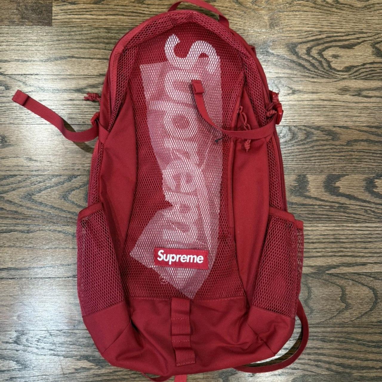 Supreme SS20 Red Backpack in new condition with... - Depop