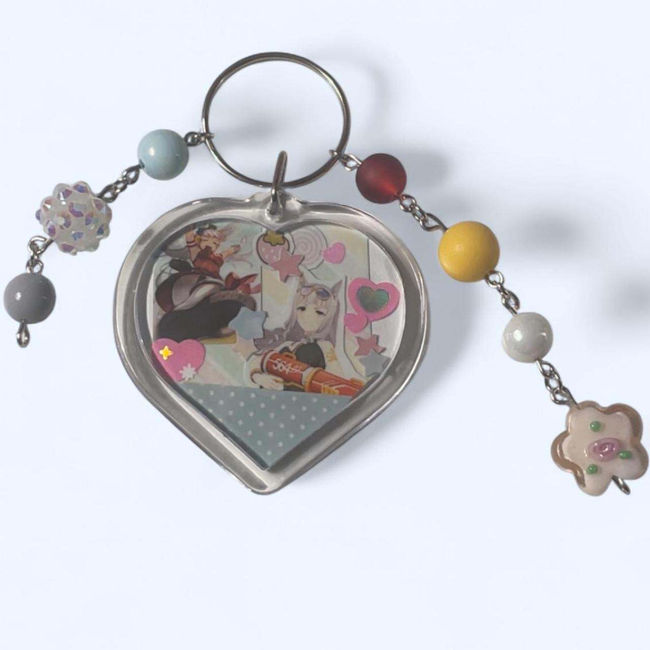 Gold ship keychain with beads #umamusume #goldship... | Depop