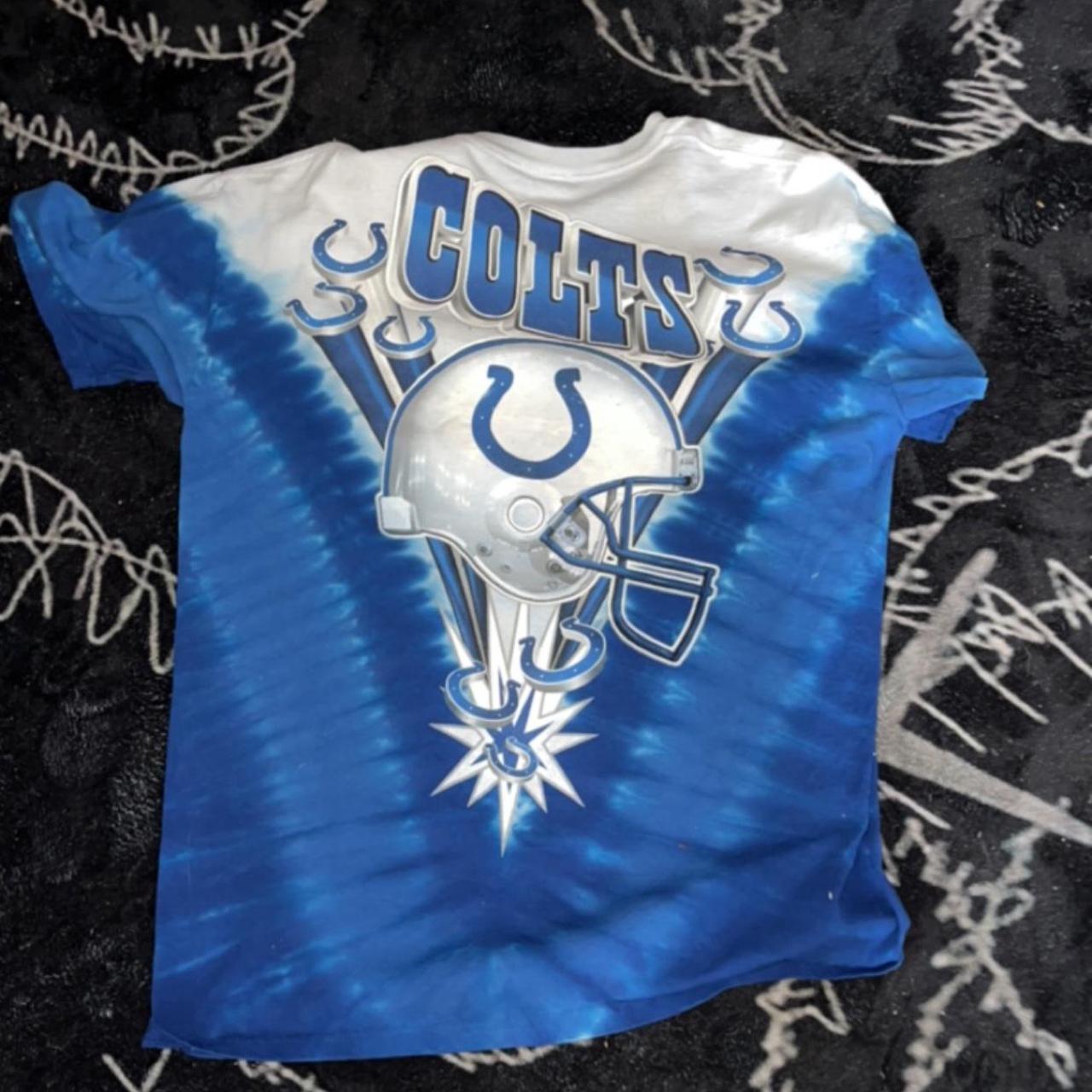 Size large men’s tye dye colts shirt new without... - Depop