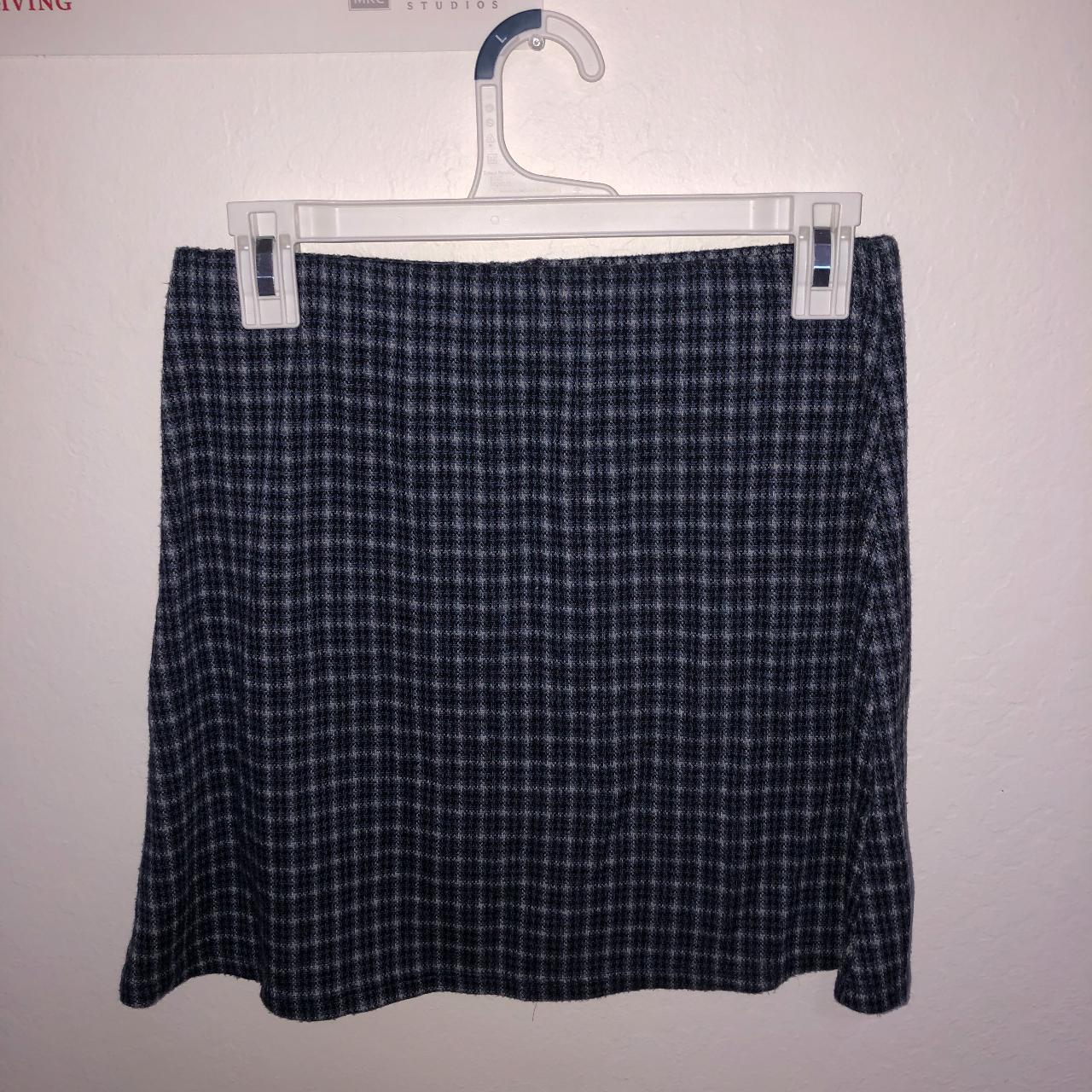 Blue Plaid Mini Skirt Brand: Urban Outfitters Size... - Depop