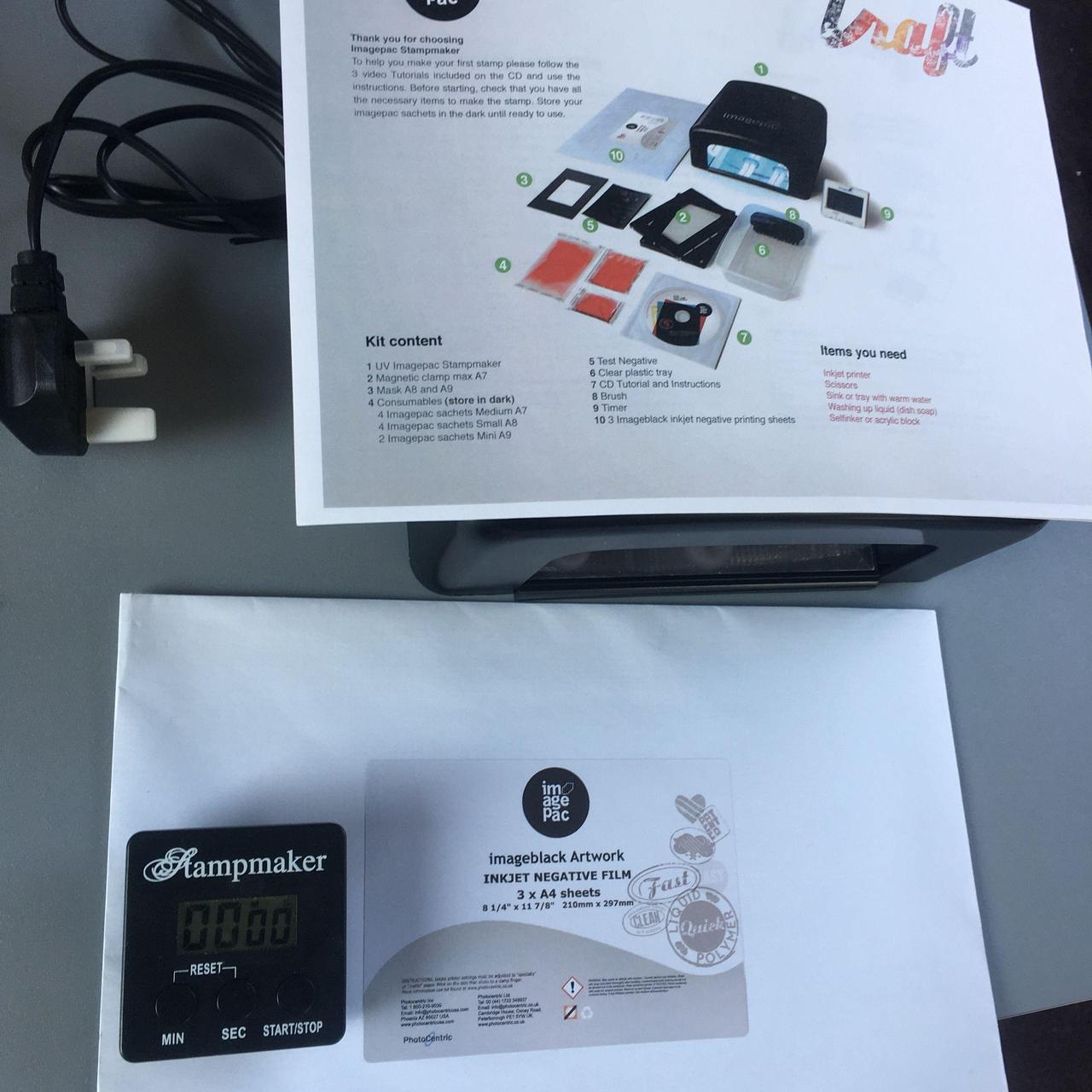 New StampMaker Craft Kit ImagePac with UV Light Box... - Depop