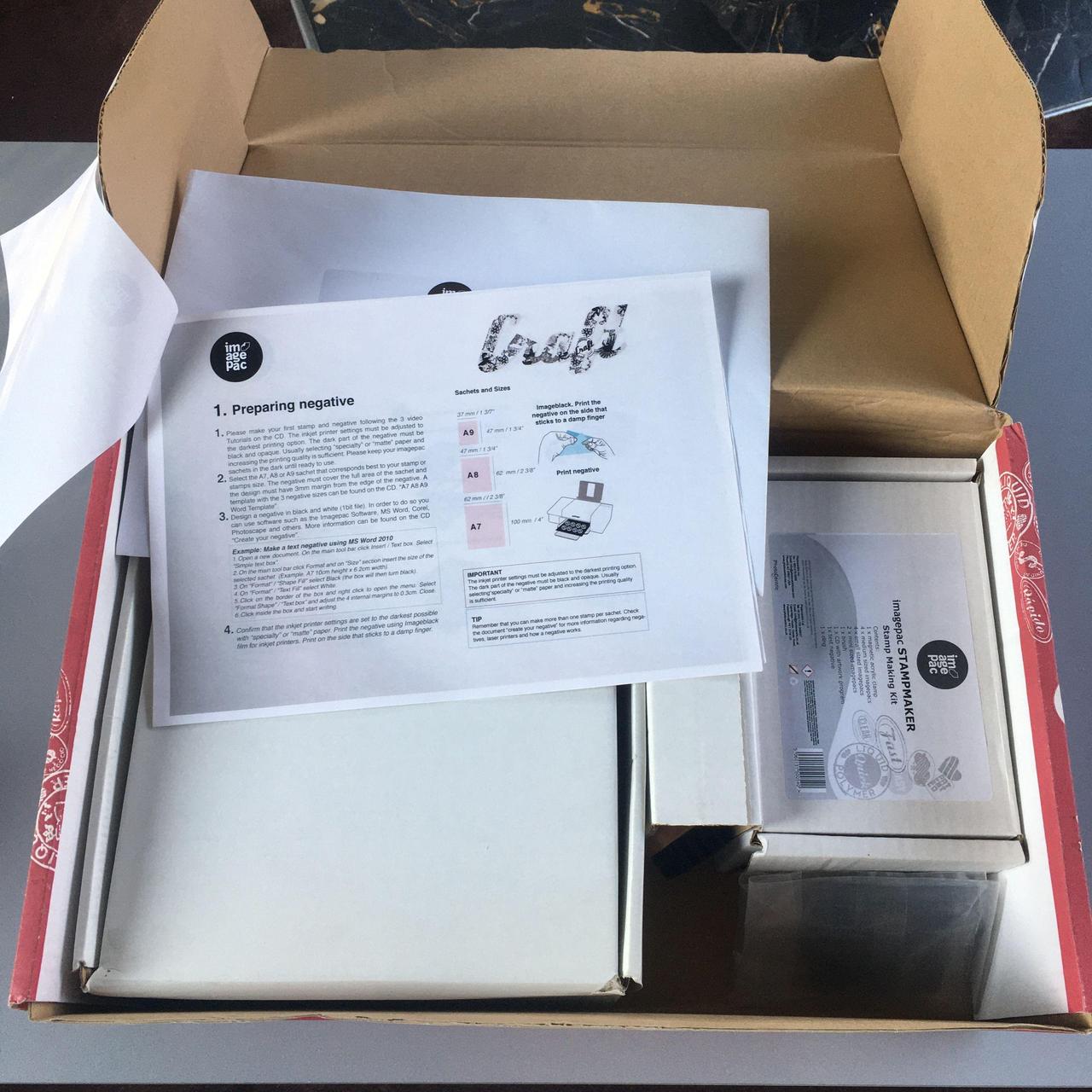 New StampMaker Craft Kit ImagePac with UV Light Box... - Depop