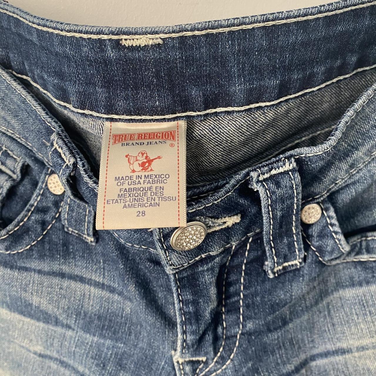 Y2K Vintage low rise True Religions! Marked size 28... - Depop