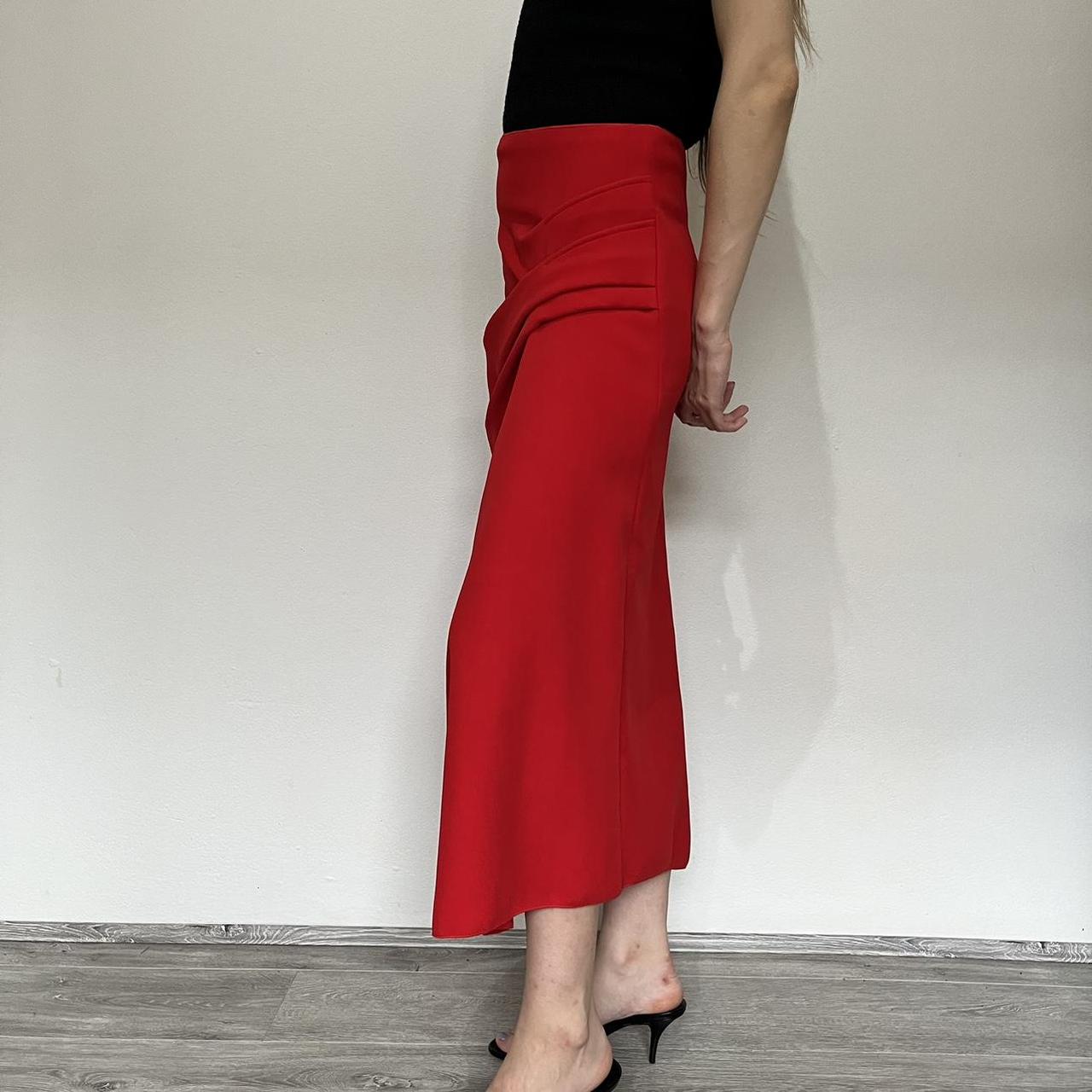 ACLER cherry red midi skirt 🍒 Thistle skirt Size... - Depop