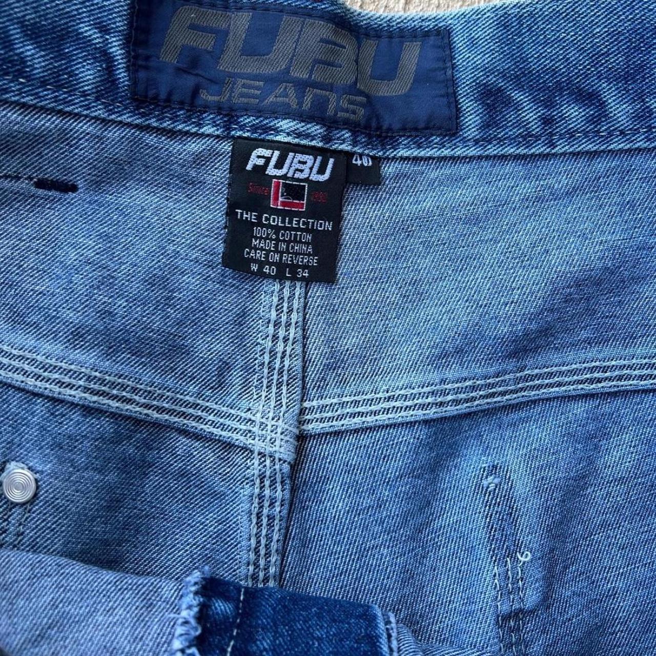 Insane pair of 90s fubu jeans. Tag size 40... - Depop