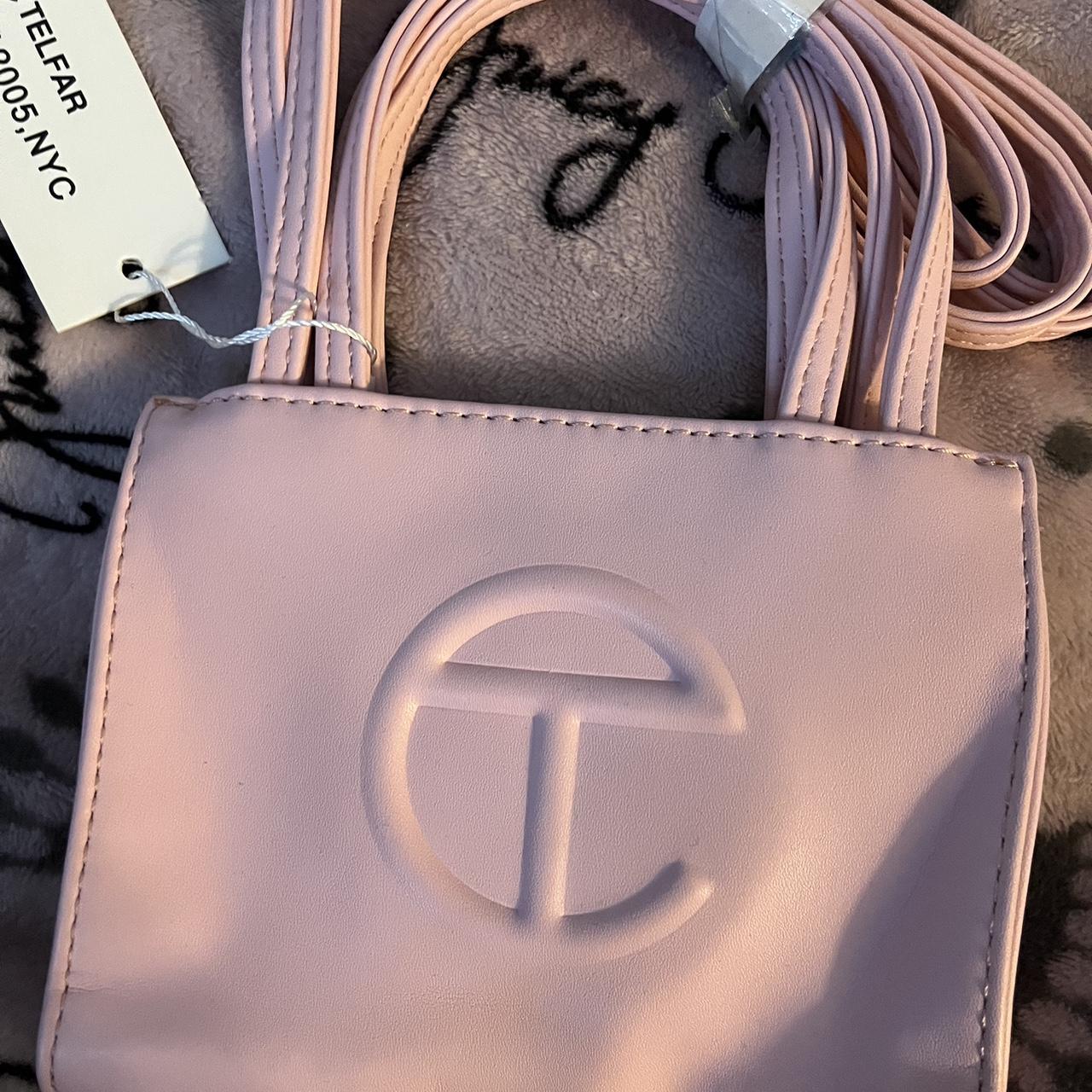 pink telfar bag ( never worn) - Depop