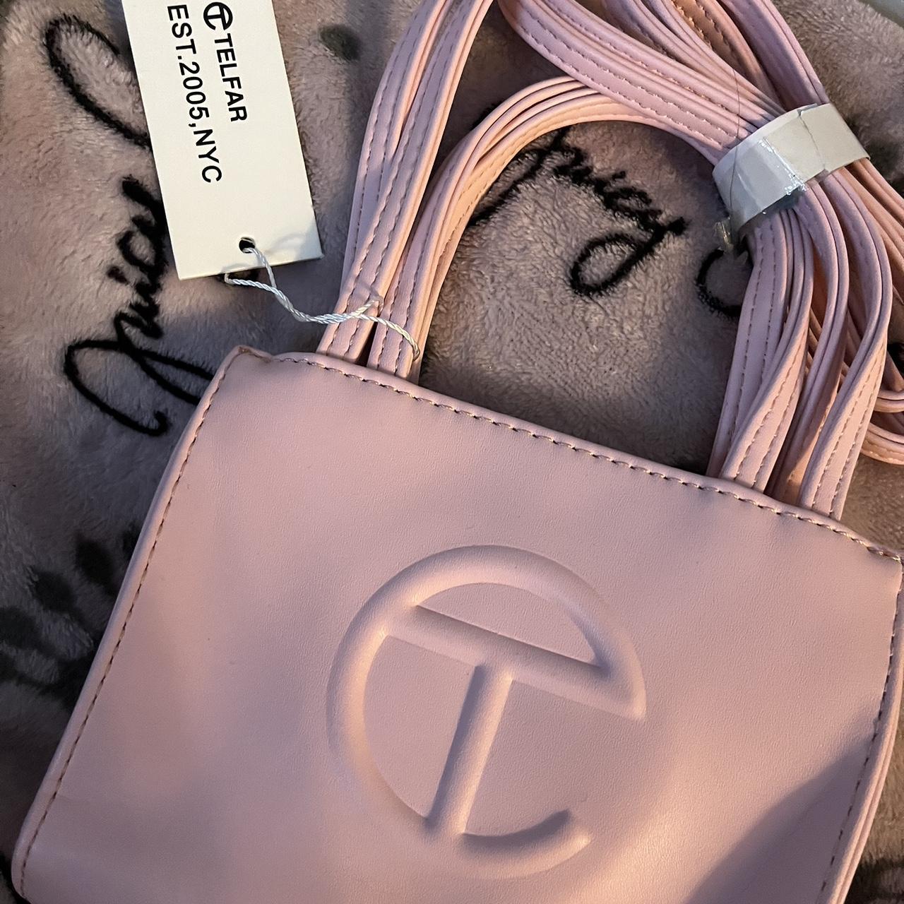 pink telfar bag ( never worn) - Depop