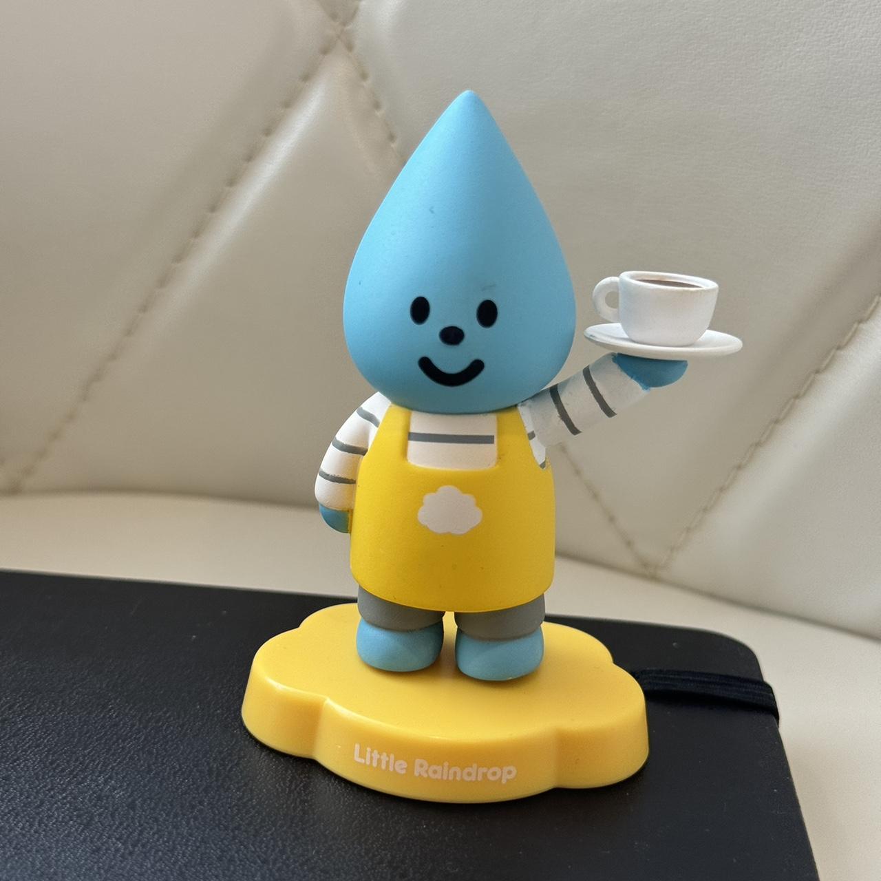 Cute Little Raindrop figure in yellow and blue... - Depop