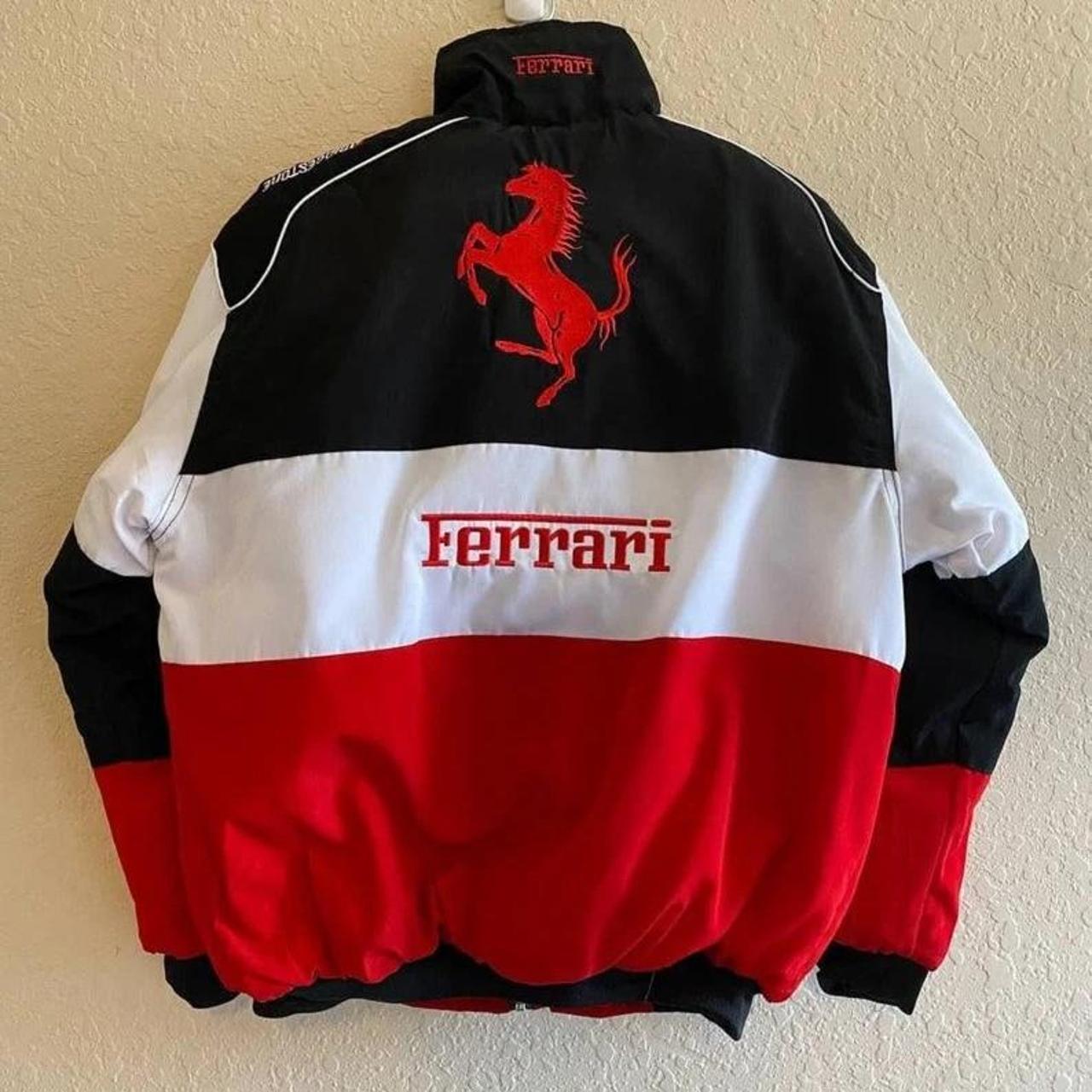 VINTAGE FERRARI JACKET the sickest jacket ever!... - Depop