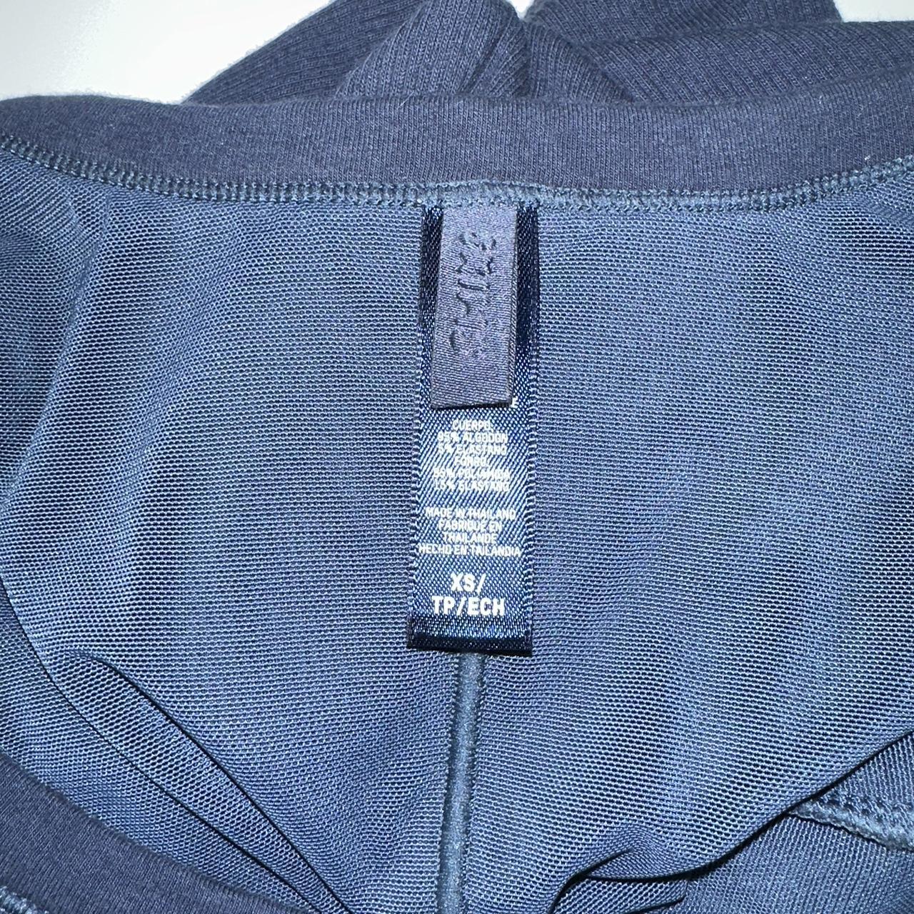 Skims cotton rib onesie in navy XS - completely... - Depop