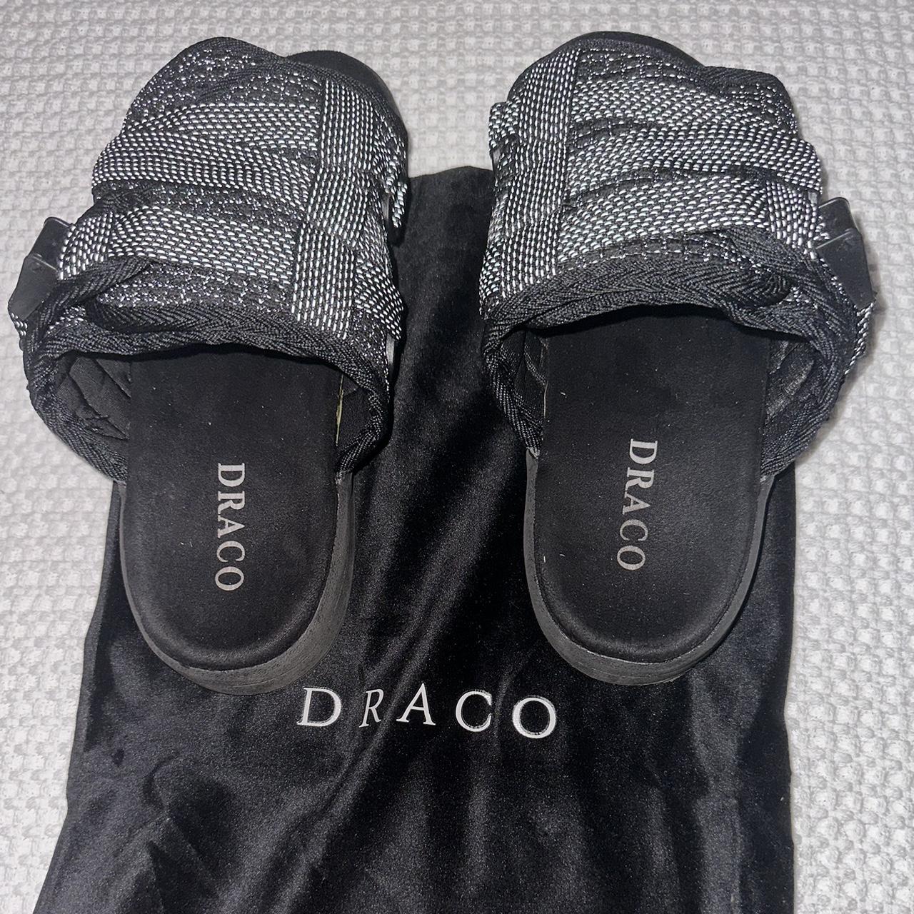 Reflective Draco slides (lightly worn) with bag.... - Depop