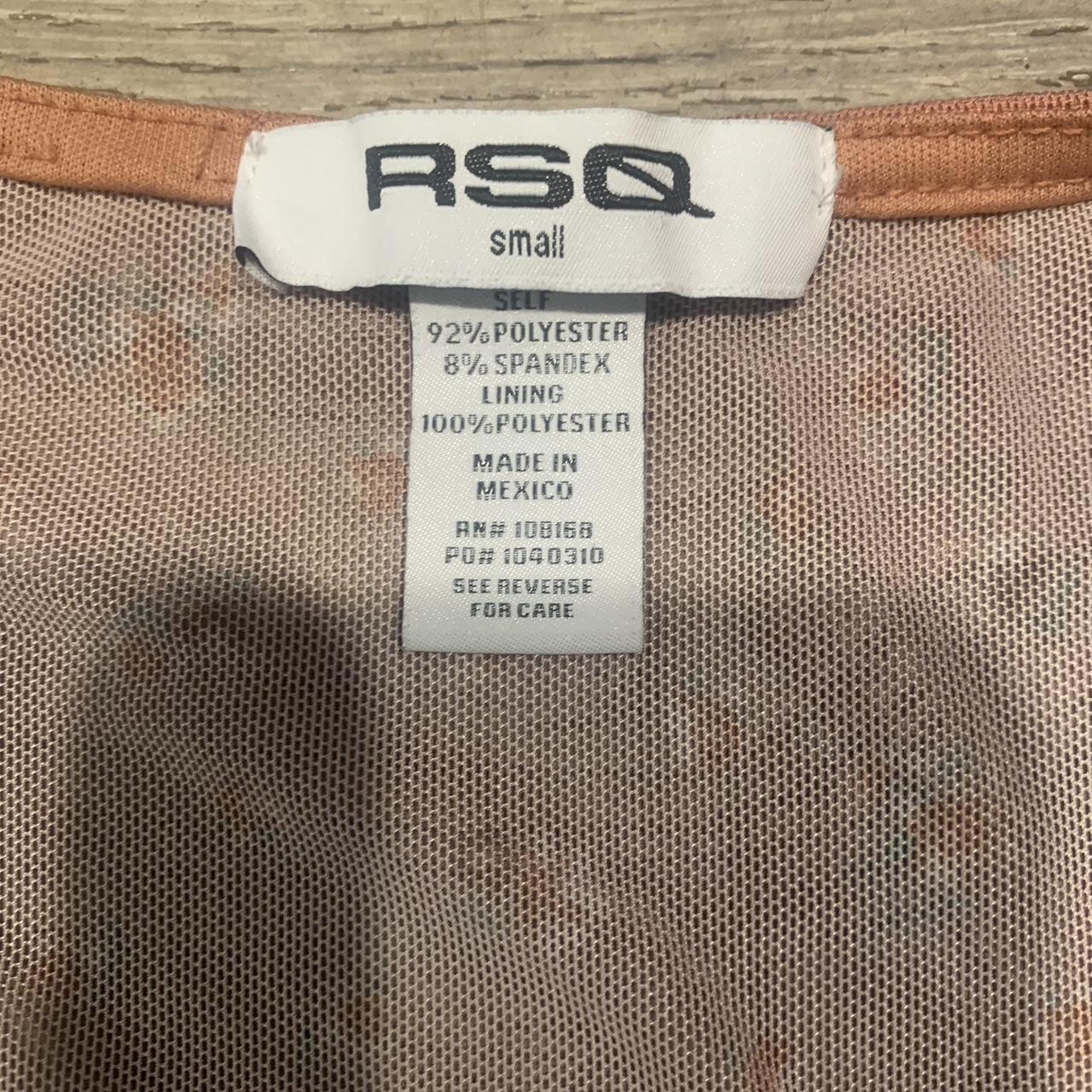 RSQ SMALL sheer top Stretchy Smaller chest Never worn - Depop