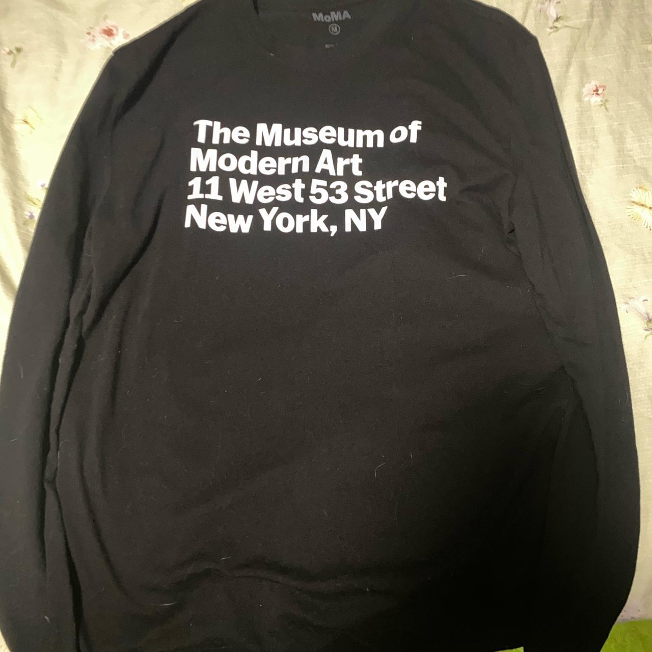 museum of modern art moma long sleeved shirt size... - Depop