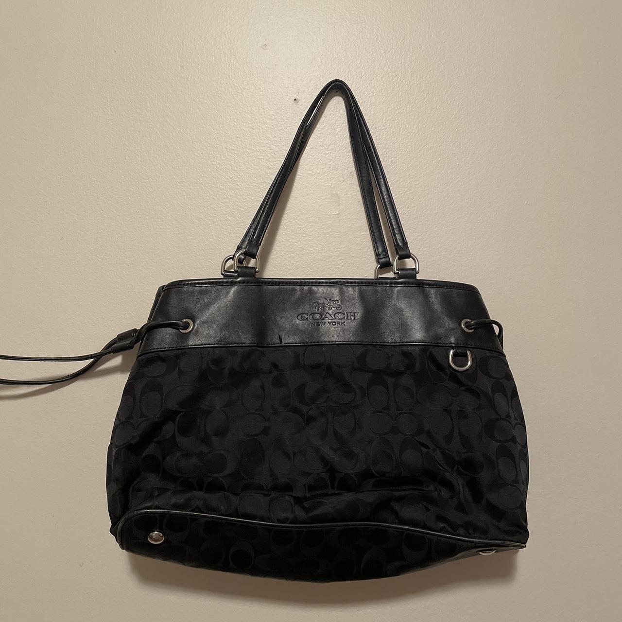 Black coach bag big cute office core office siren... - Depop