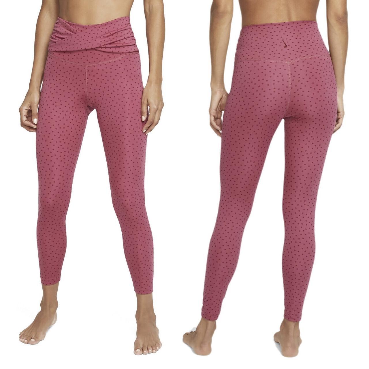 Nike Medium High Rise Twist Waist Yoga Training... - Depop