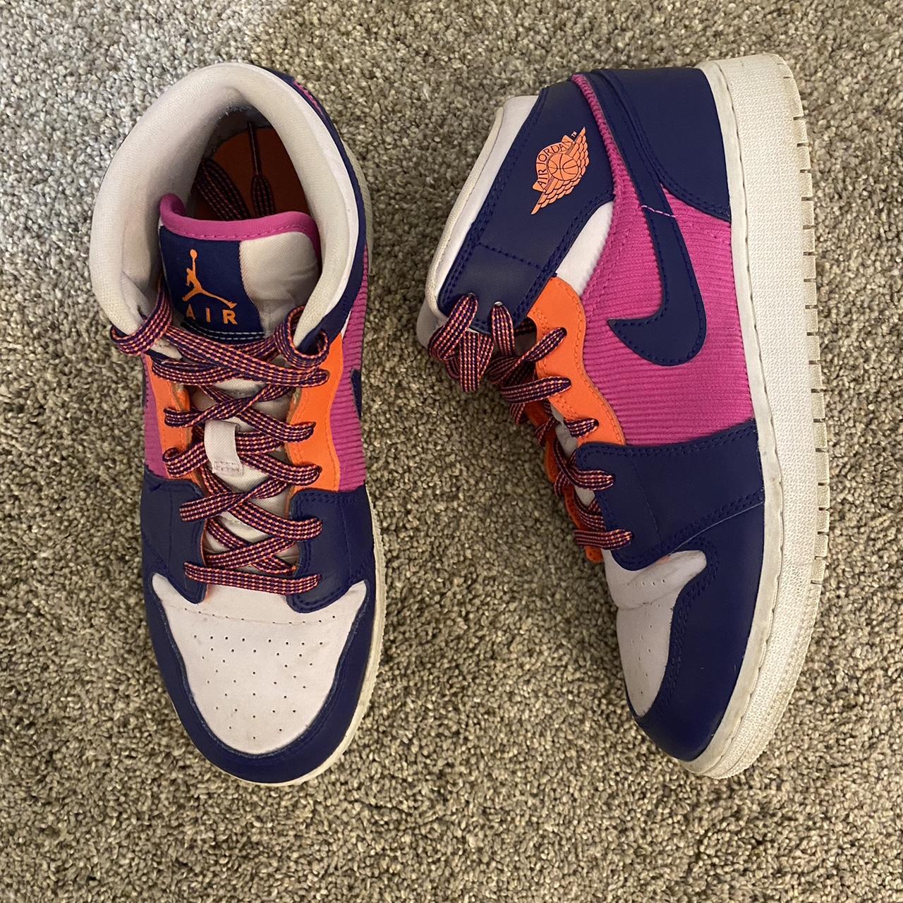 Nike Jordan Air 1 Mid “Fire Pink” - Depop