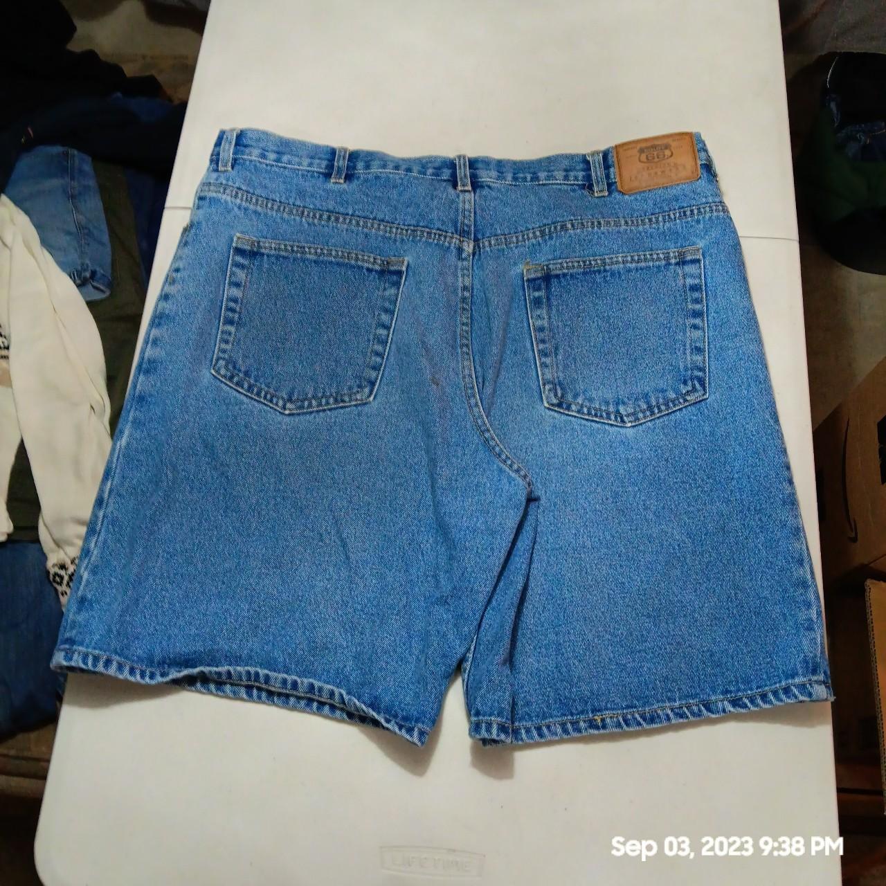 sick Y2k baggy Route 66 shorts tagged size 38 see... - Depop
