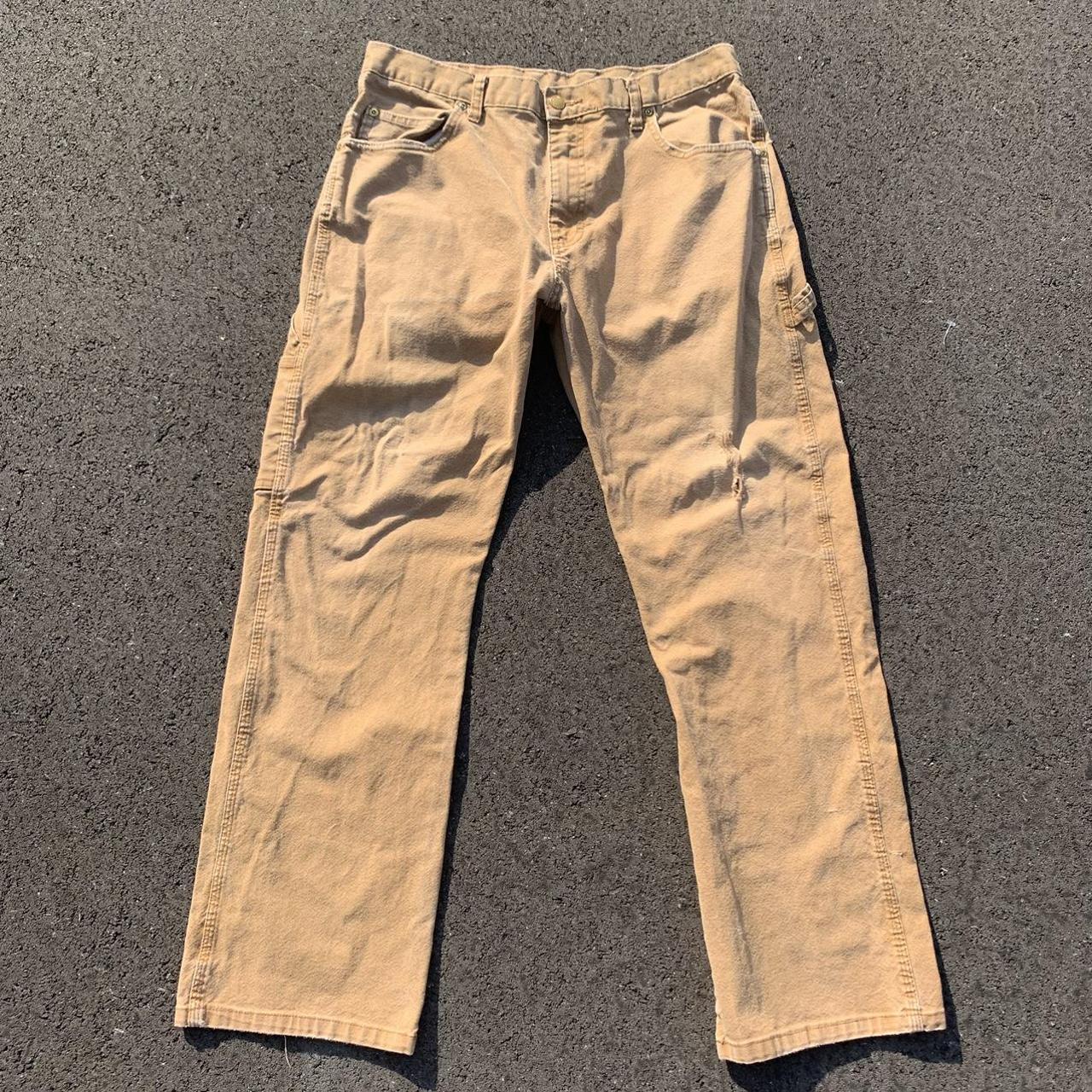 Dickies Mens Tan Trousers Depop