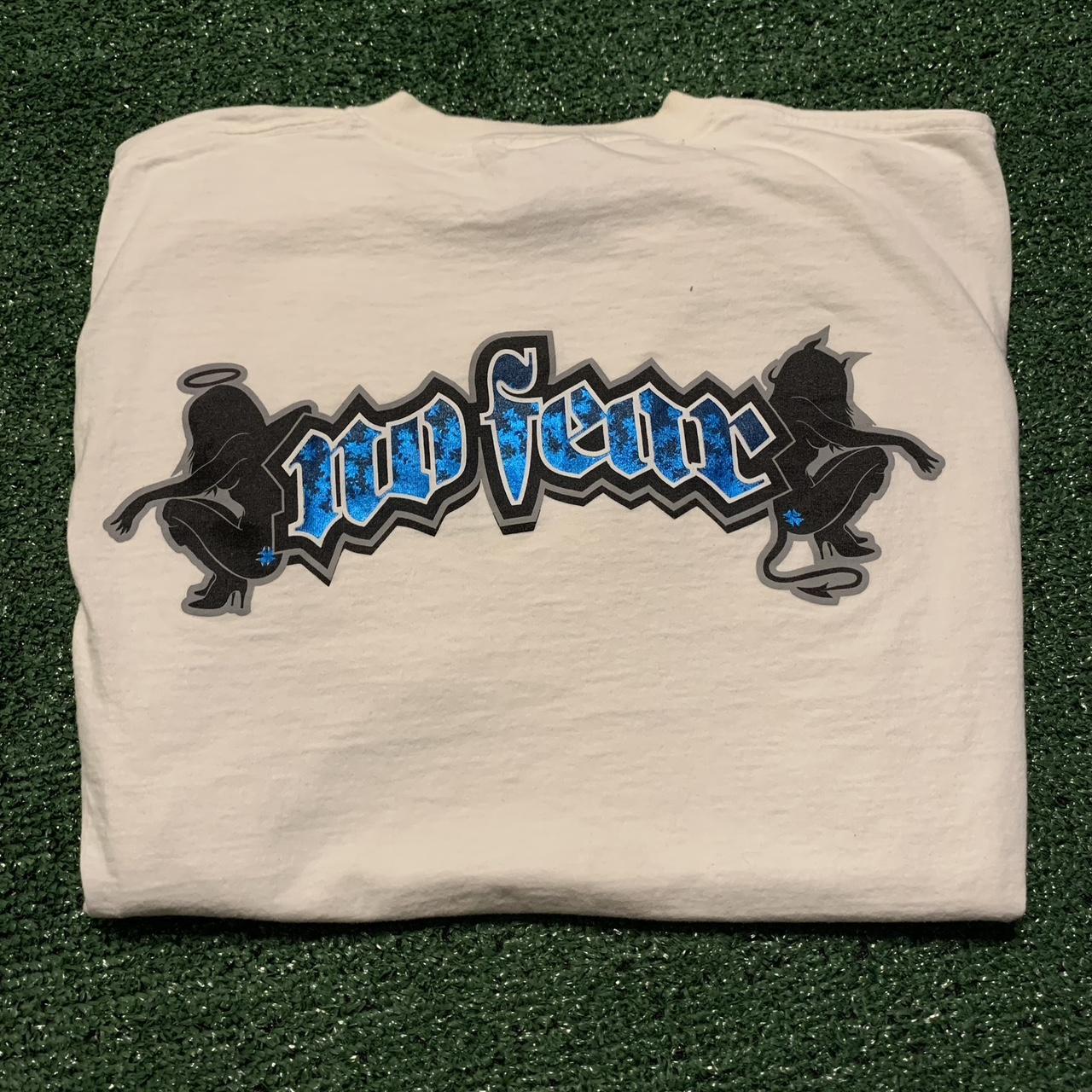 Vintage No Fear ‘Devil & Angel’ Tee Size Medium... - Depop