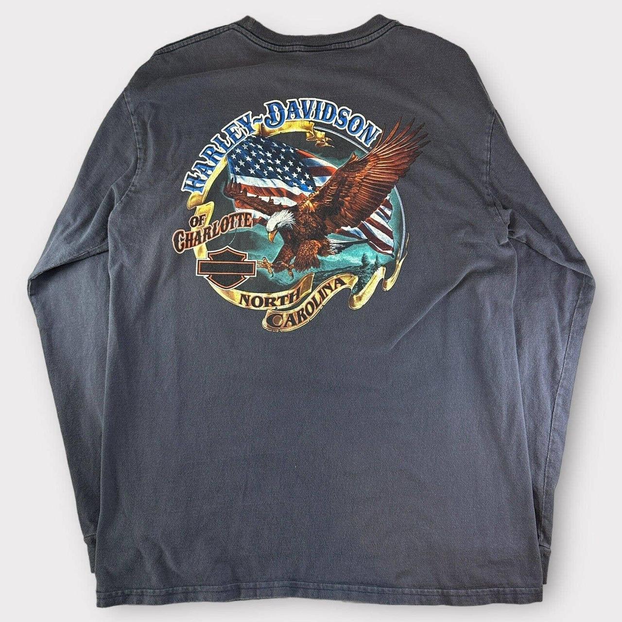 Harley Davidson Long Sleeve T-Shirt Back Hit Size L... - Depop