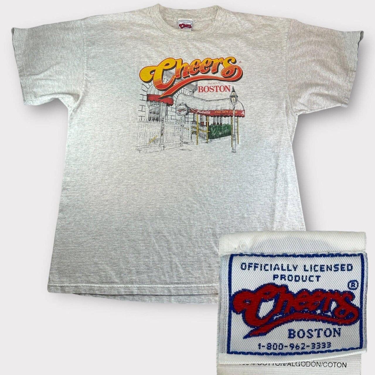 Vintage 1998 Cheers Boston Shirt Size XL TV Show Bar... - Depop