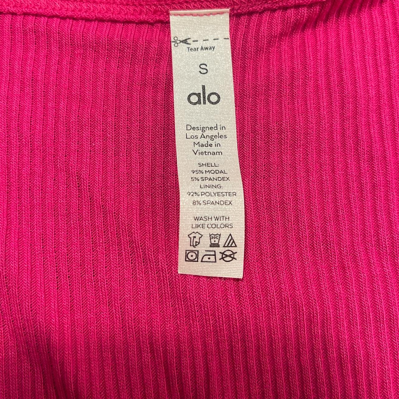 Alo Yoga twist crop top - soft stretchy ribbed... - Depop