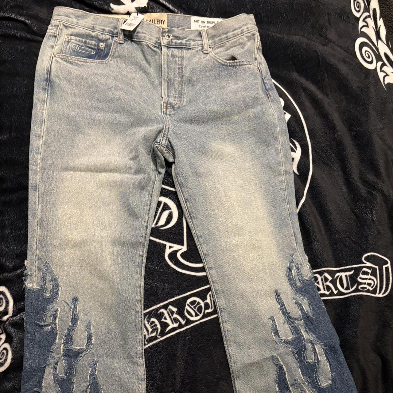Gallery dept flare fire jeans Hard piece Size 34... - Depop