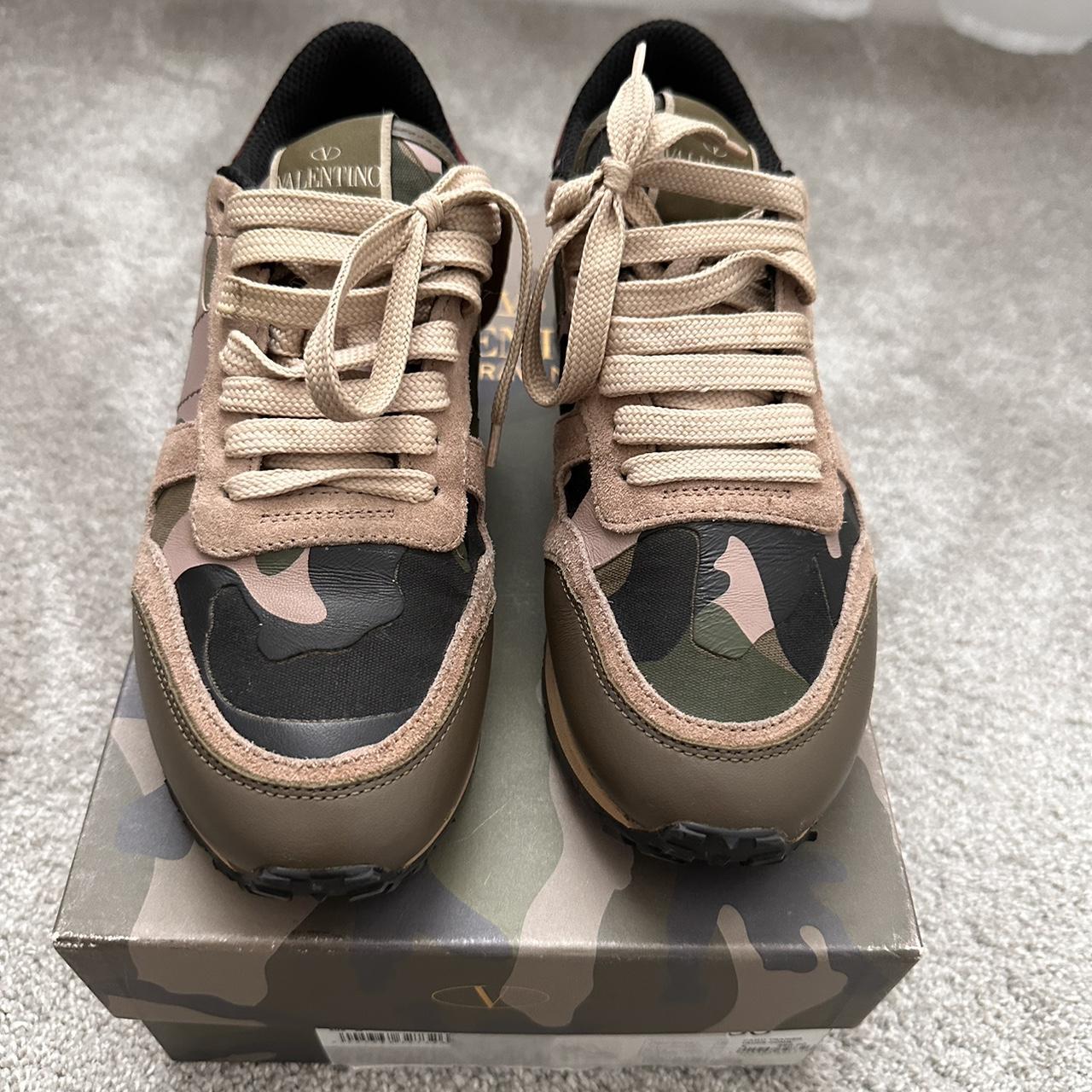 Valentino trainers Camo rock runner Size uk 3... - Depop