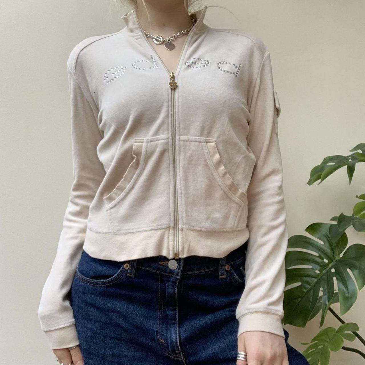 Unreal vintage Bebe velour zip up jumper. In a baby... - Depop