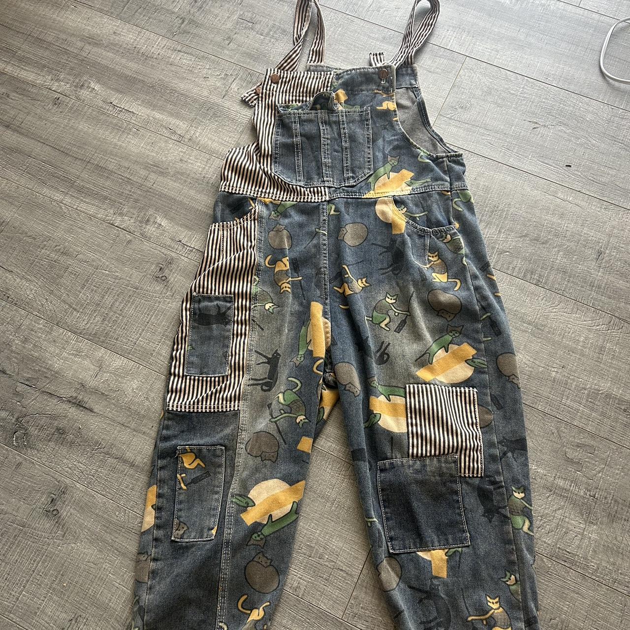 Cat overalls! They’re really cute but I just don’t... - Depop
