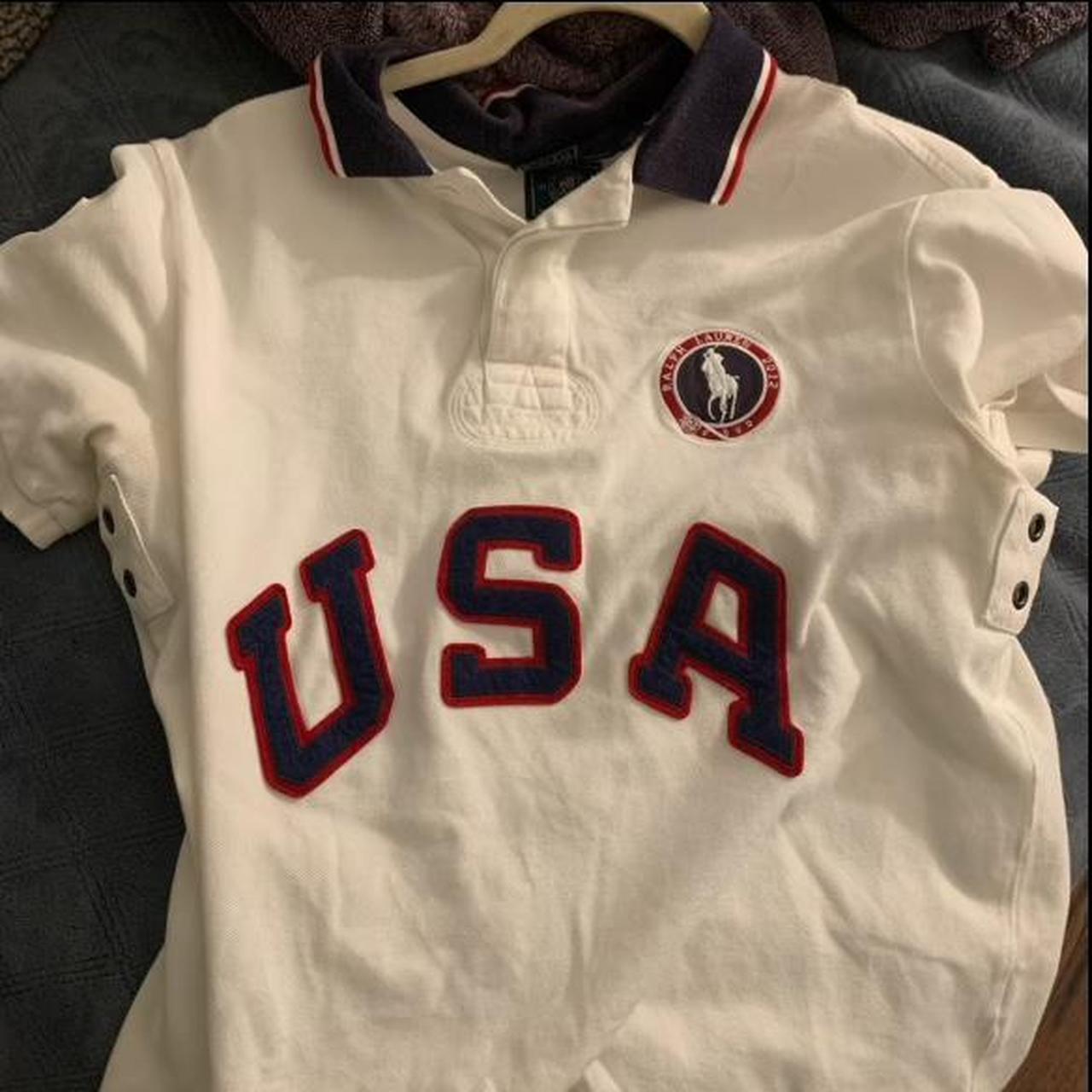 Rare Chief Keef USA Polo Size L Number 12 on arm - Depop