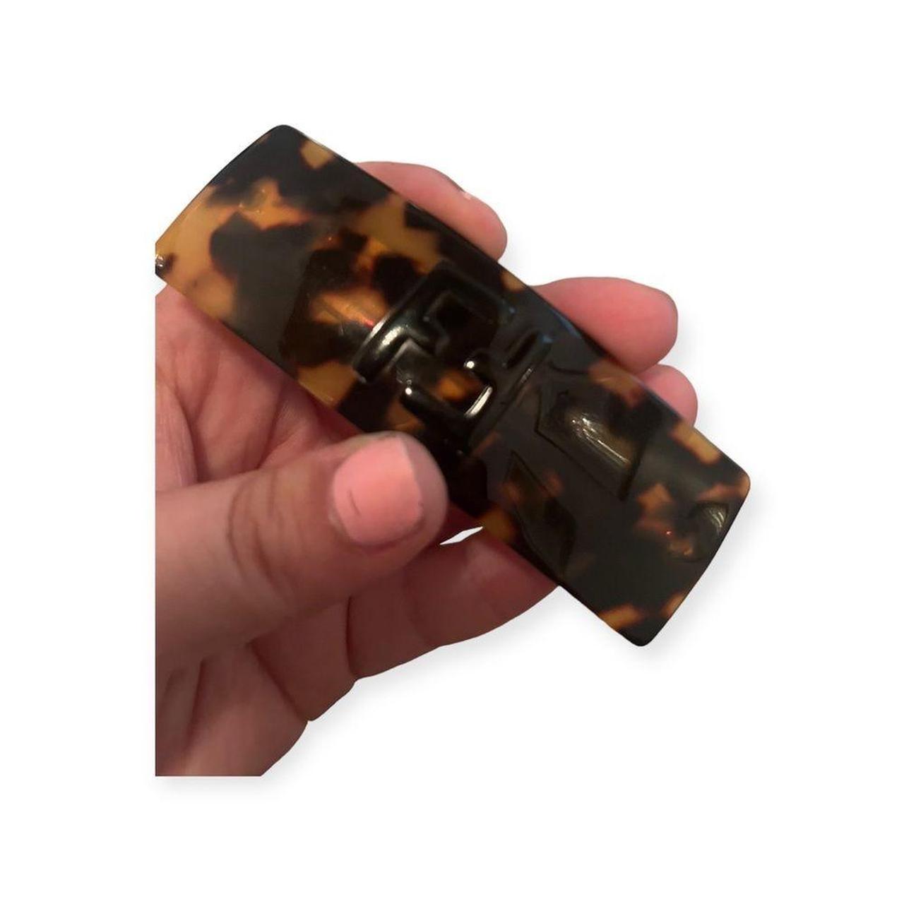 Authentic Fendi Tortise Shell Pattern Barette, FF... - Depop