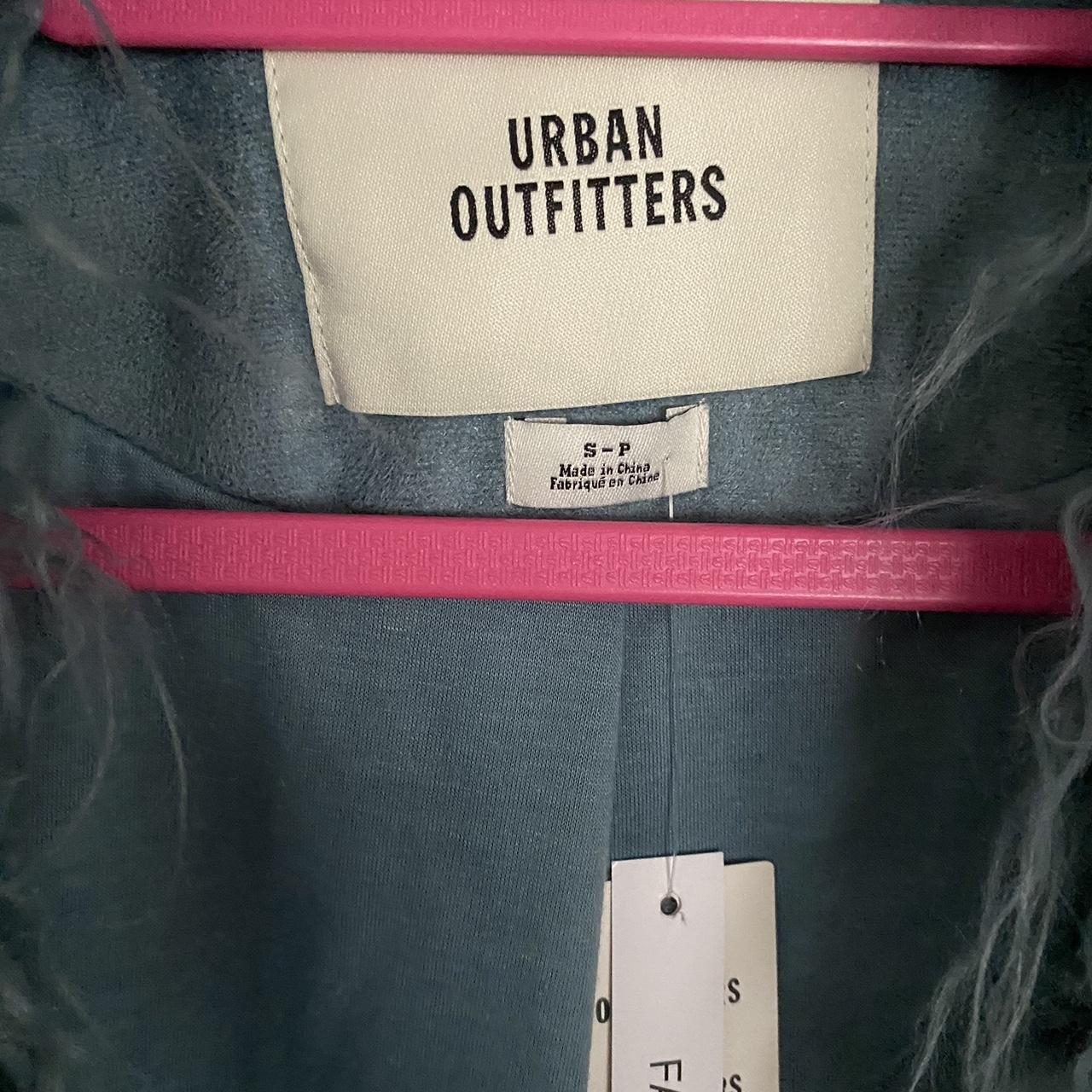 urban outfitters blue afghan coat perf condition,... - Depop