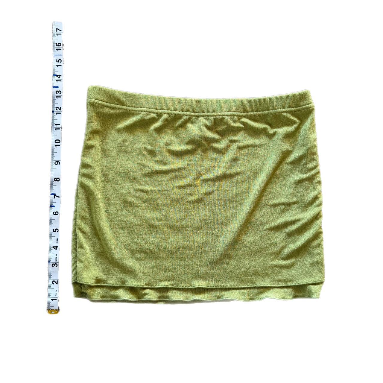 !! light green mini skirt !! - fits a XS, or S -... - Depop