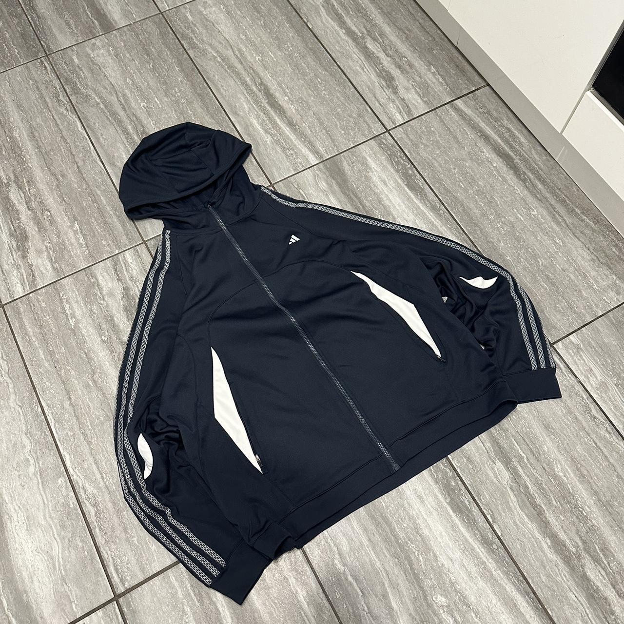 Insane vintage 2000s adidas chain link 3 striped... | Depop