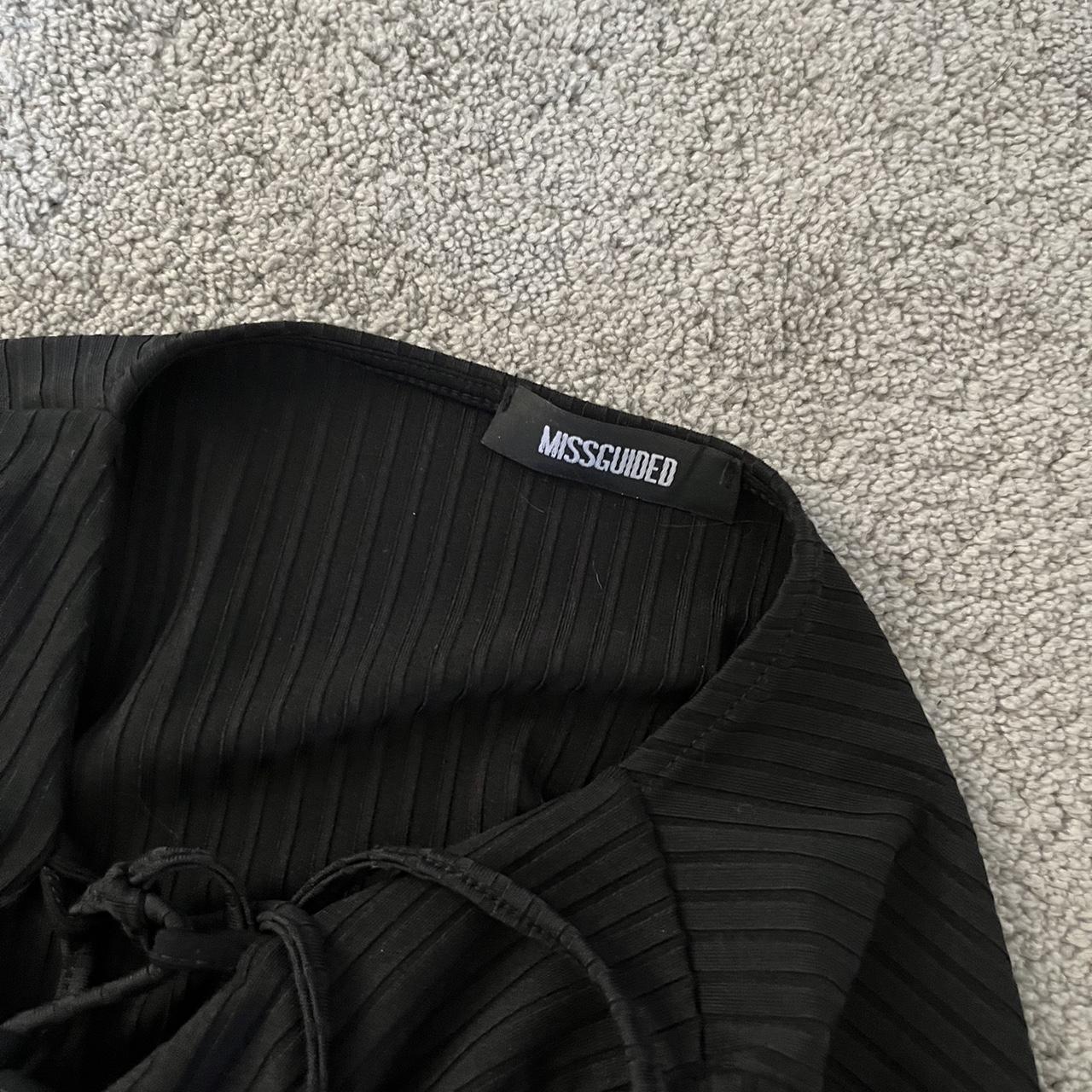 Missguided Women's Black Bodysuit | Depop