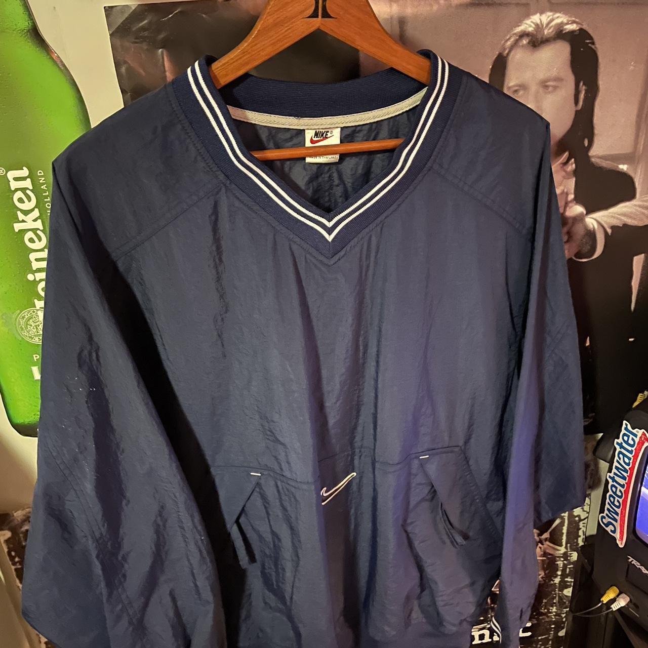 90s Vintage Nike Pullover Windbreaker Large-Zipper... - Depop