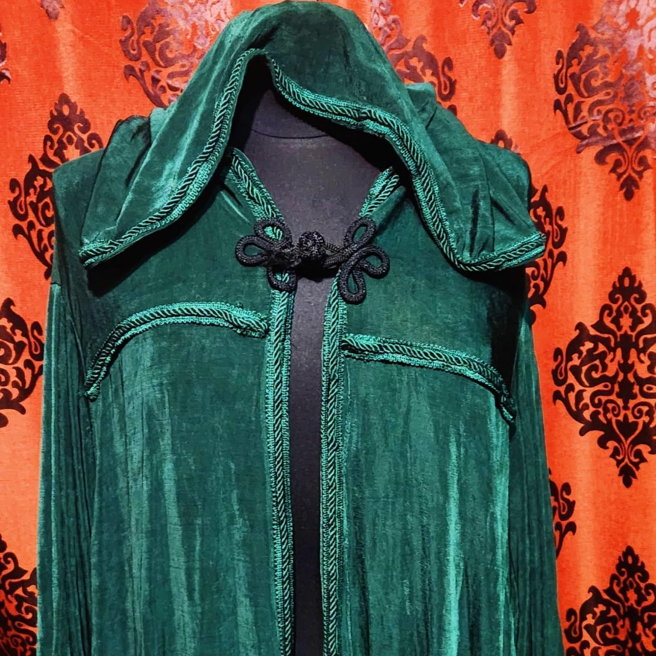 Floor length, forest green cape. This cape is... - Depop