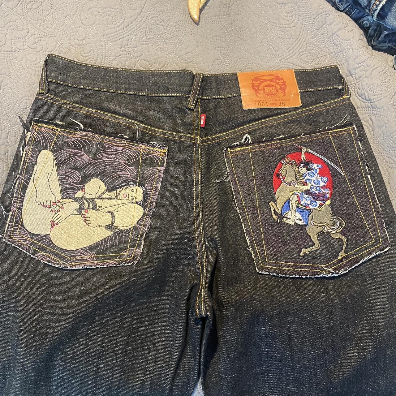 red monkey jeans RMC used waist 36 length 34 #y2k... - Depop