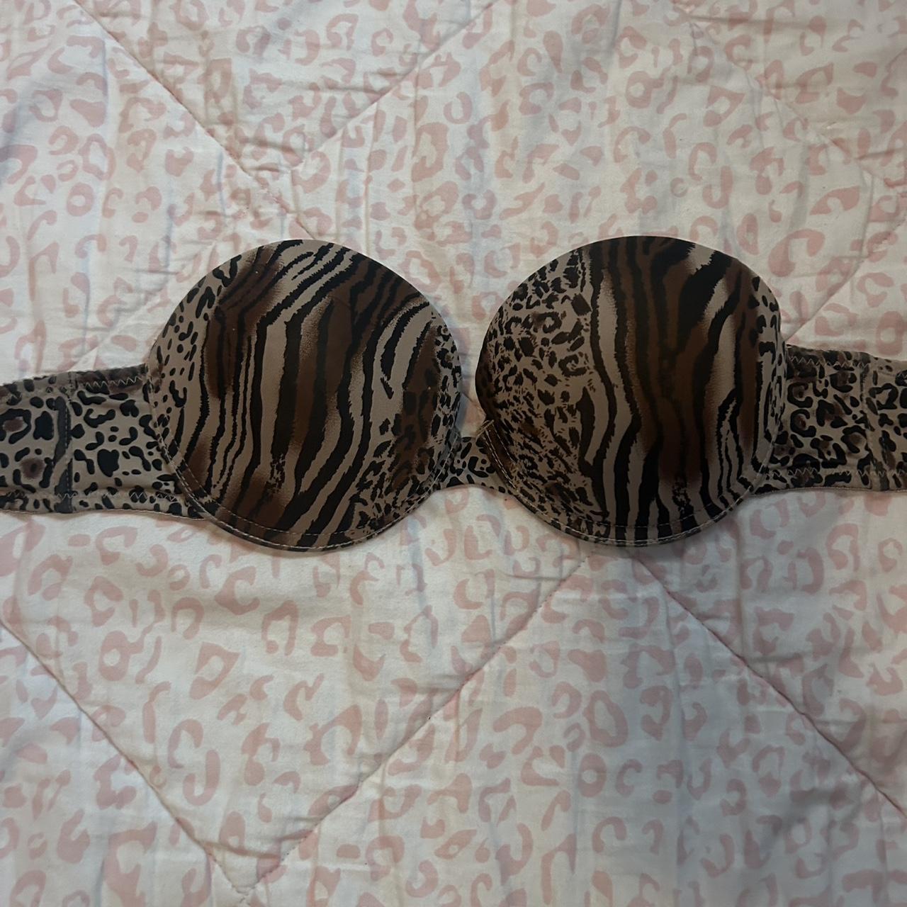 Cute cheetah print push-up bra #lingerie 34B... | Depop