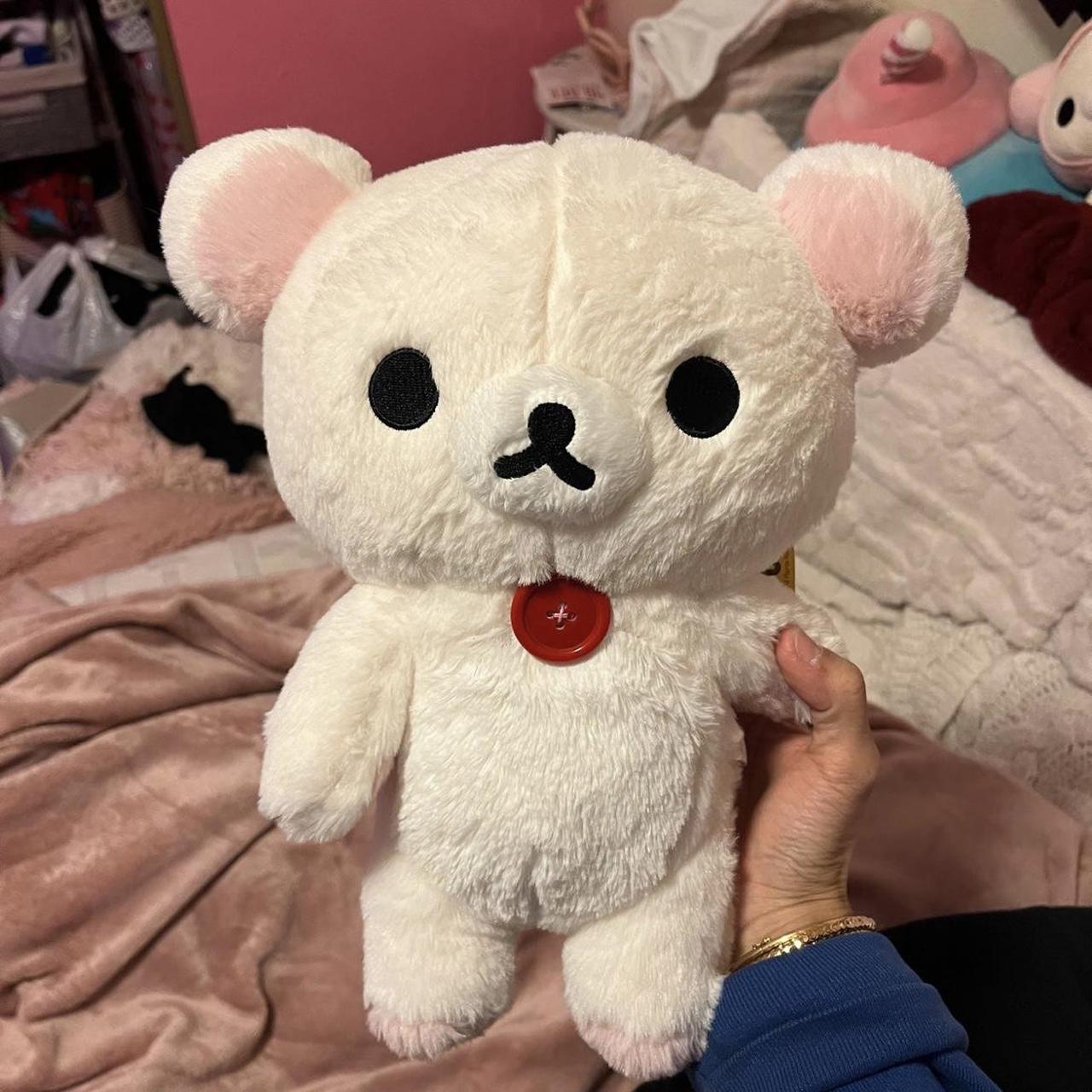 San-x Korilakkuma fluffy cream plushie Brand new... - Depop